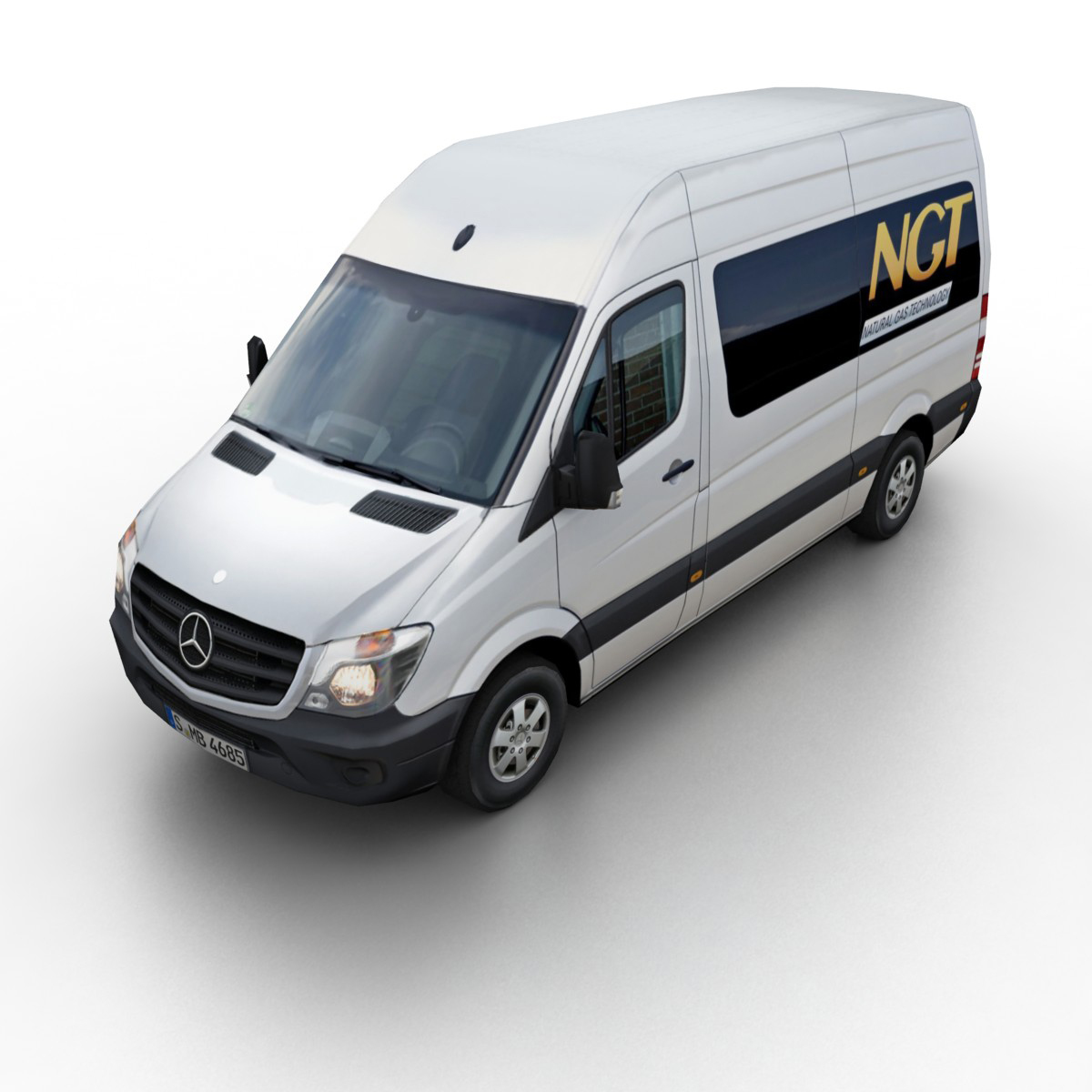 2014 mercedes-benz sprinter van 3d model