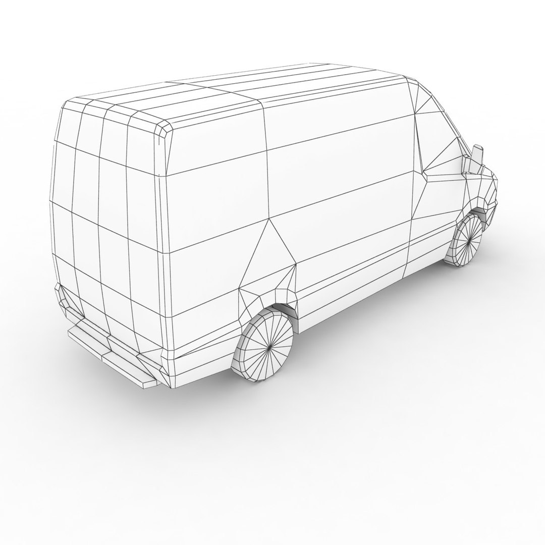 2014 mercedes-benz sprinter van 3d model