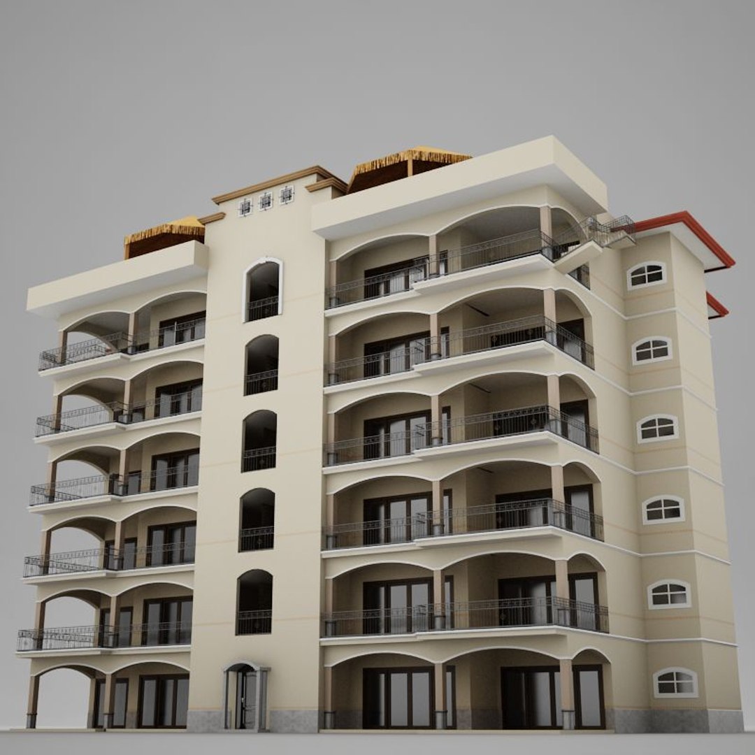 Tropical Latin Beach Tower 3d Max