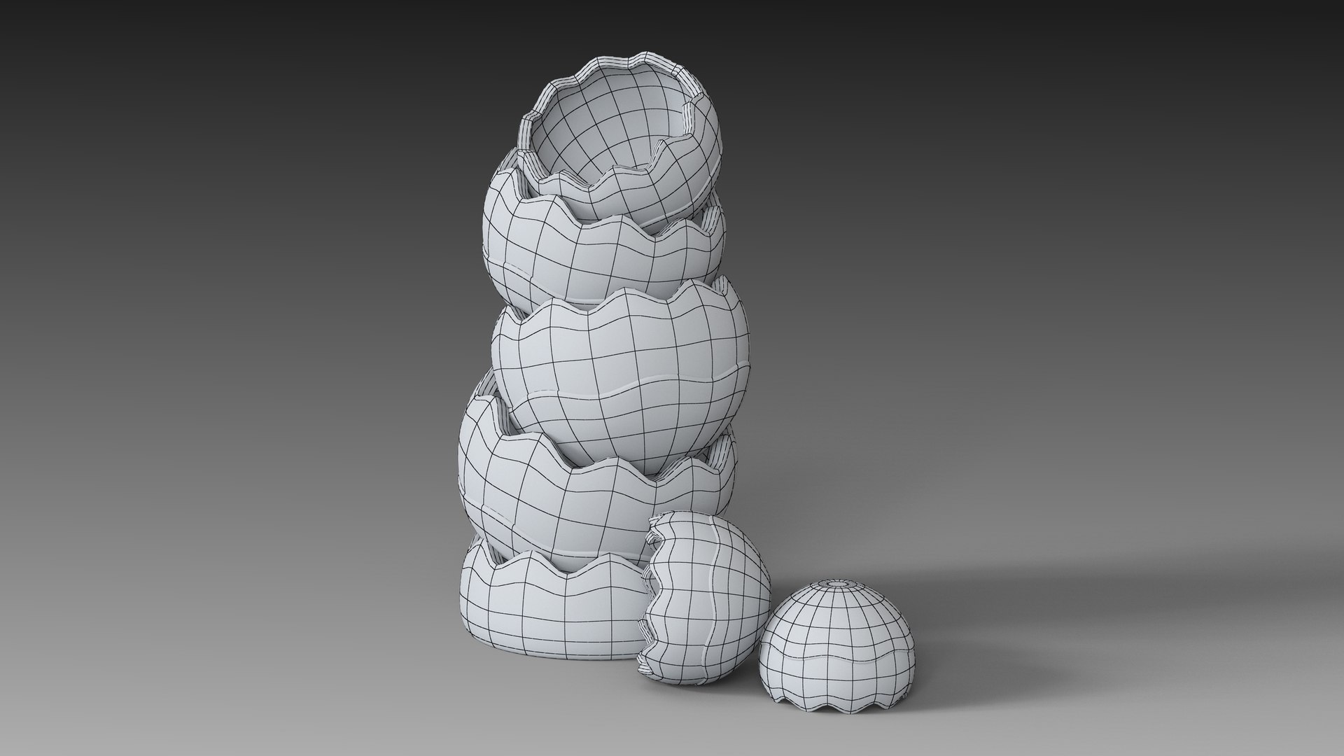 3D Toy Eggs Model - TurboSquid 1878641