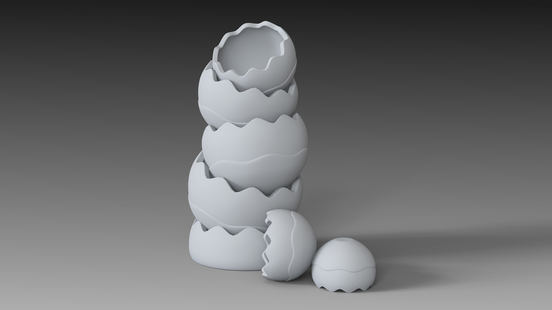 3D Toy Eggs Model - TurboSquid 1878641