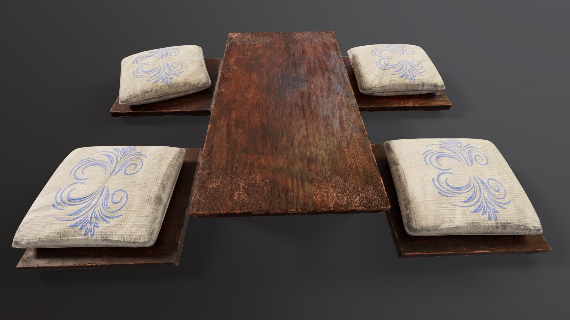 3D Japanese Dining Set - TurboSquid 2231995