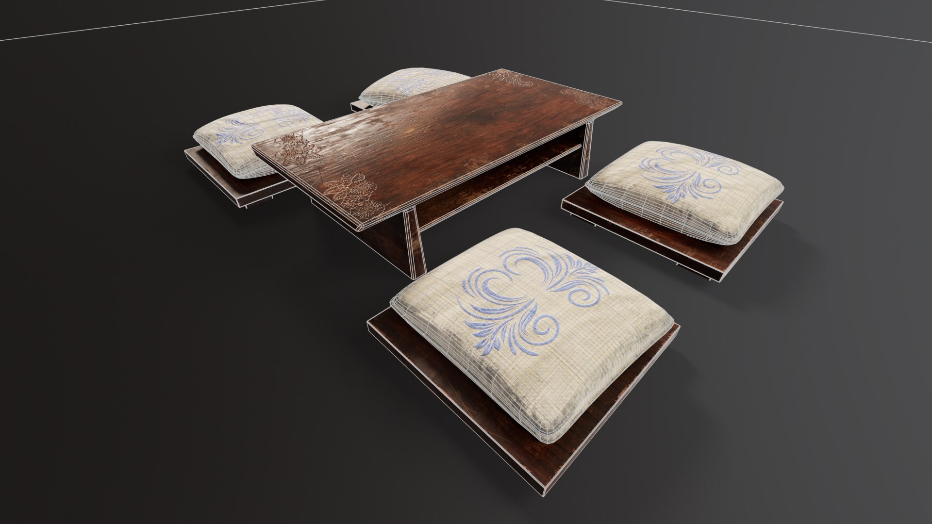 3D Japanese Dining Set - TurboSquid 2231995