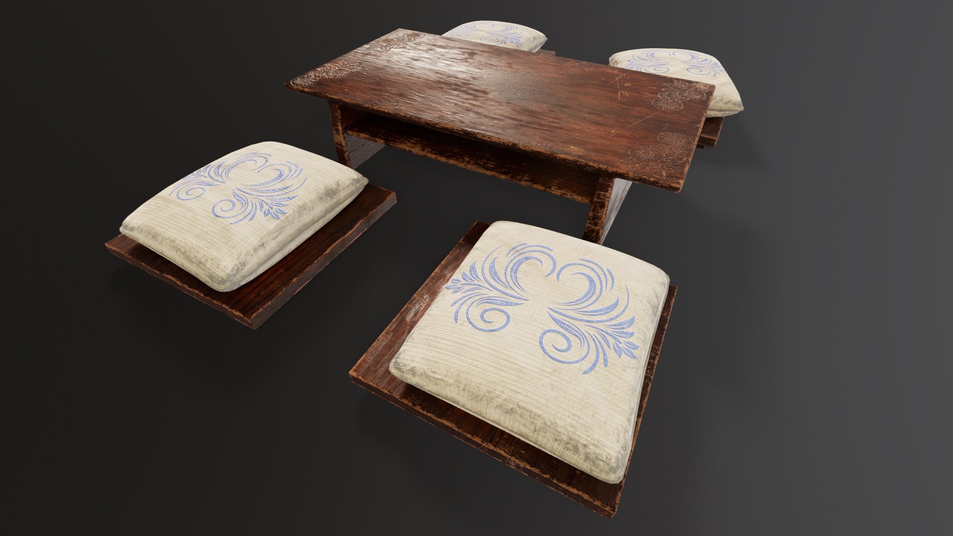 3D Japanese Dining Set - TurboSquid 2231995