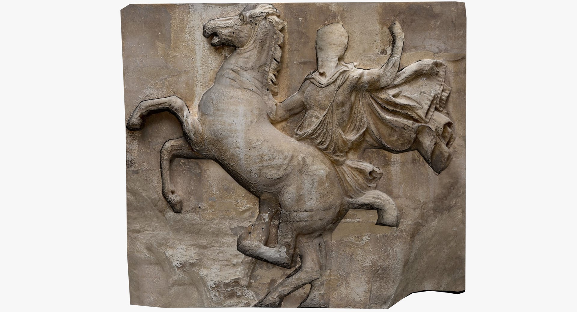 3d Model Metopes Friezes Parthenon