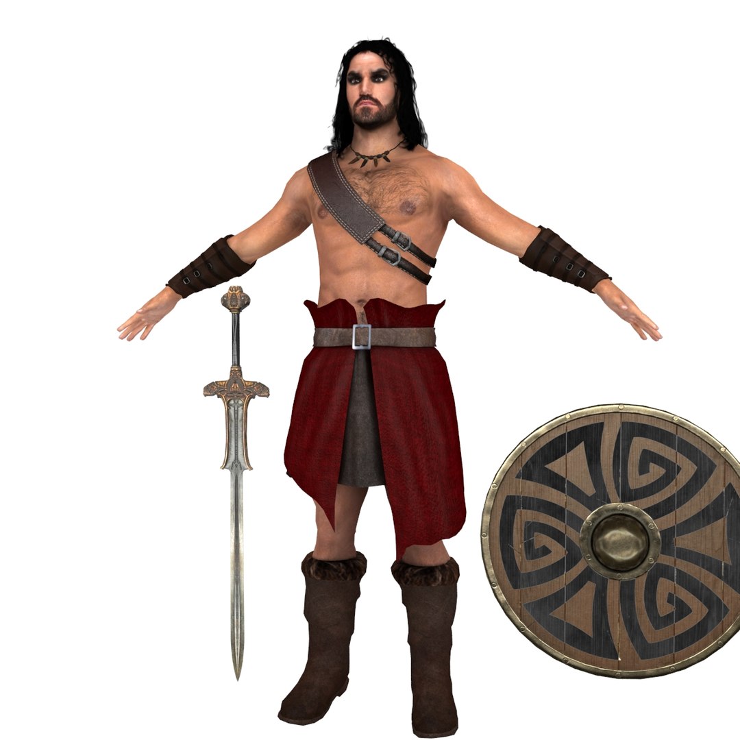 3D barbarian conan man - TurboSquid 1265058