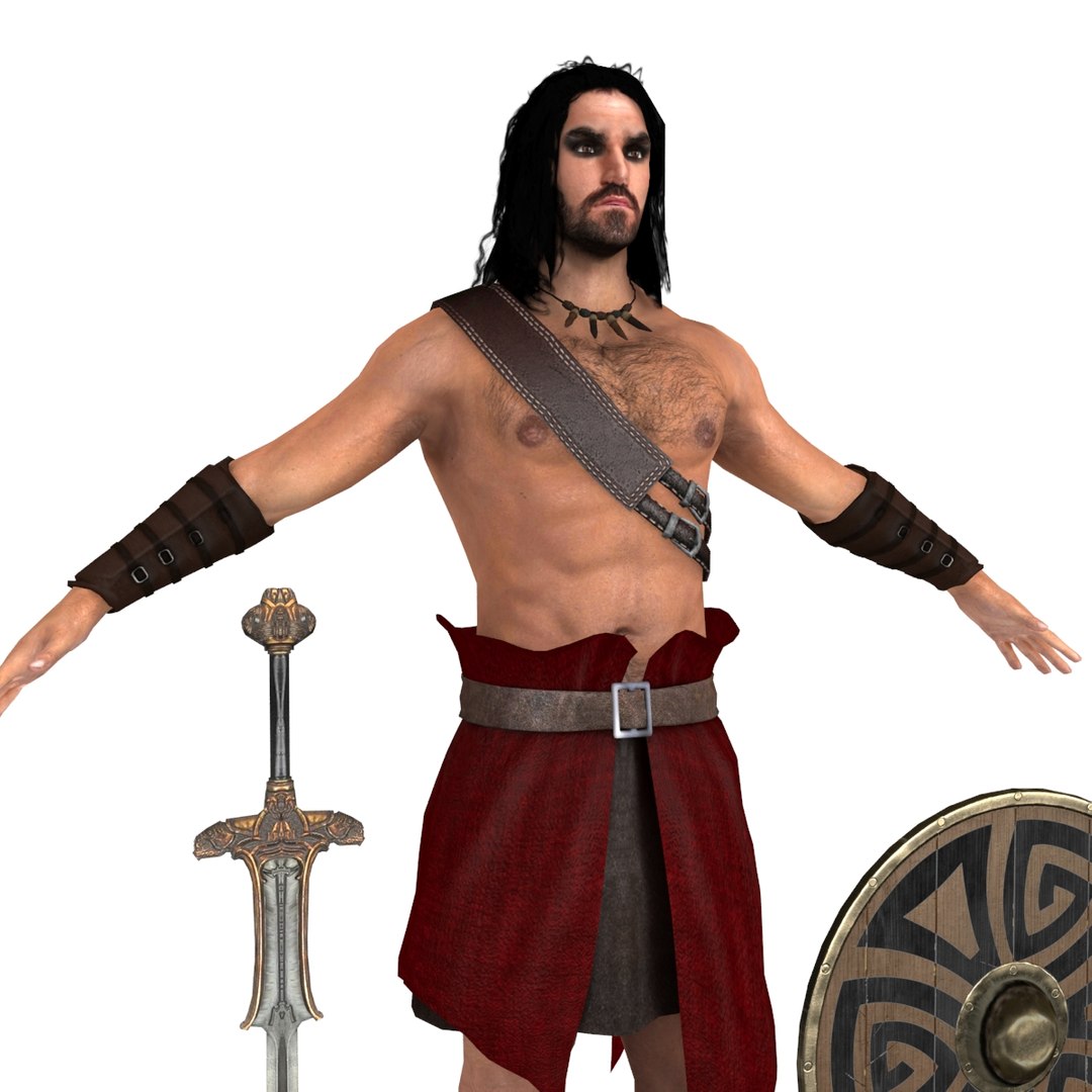 3D barbarian conan man - TurboSquid 1265058