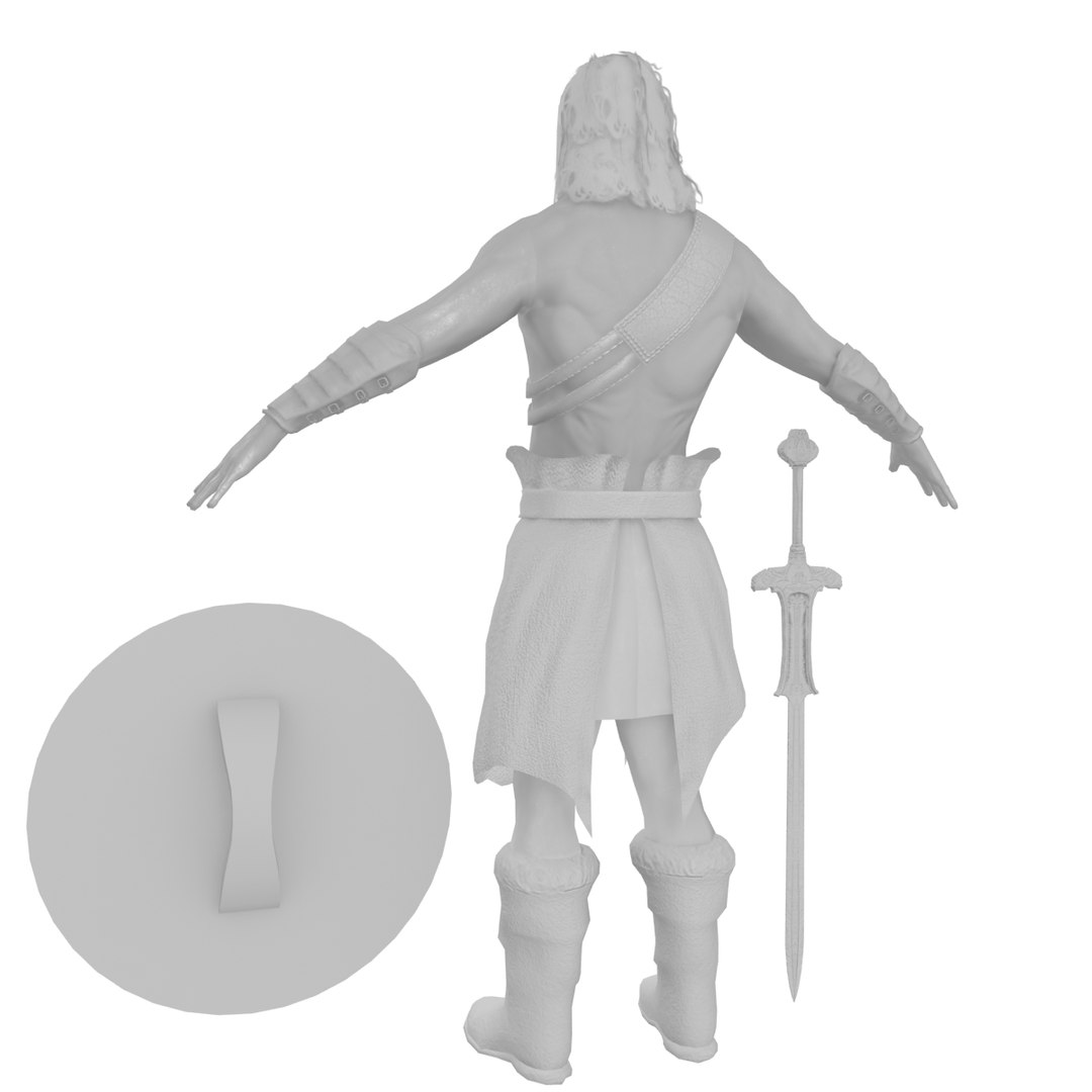 3D barbarian conan man - TurboSquid 1265058