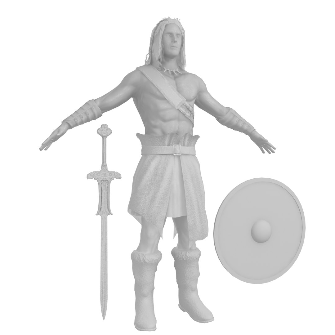 3D barbarian conan man - TurboSquid 1265058