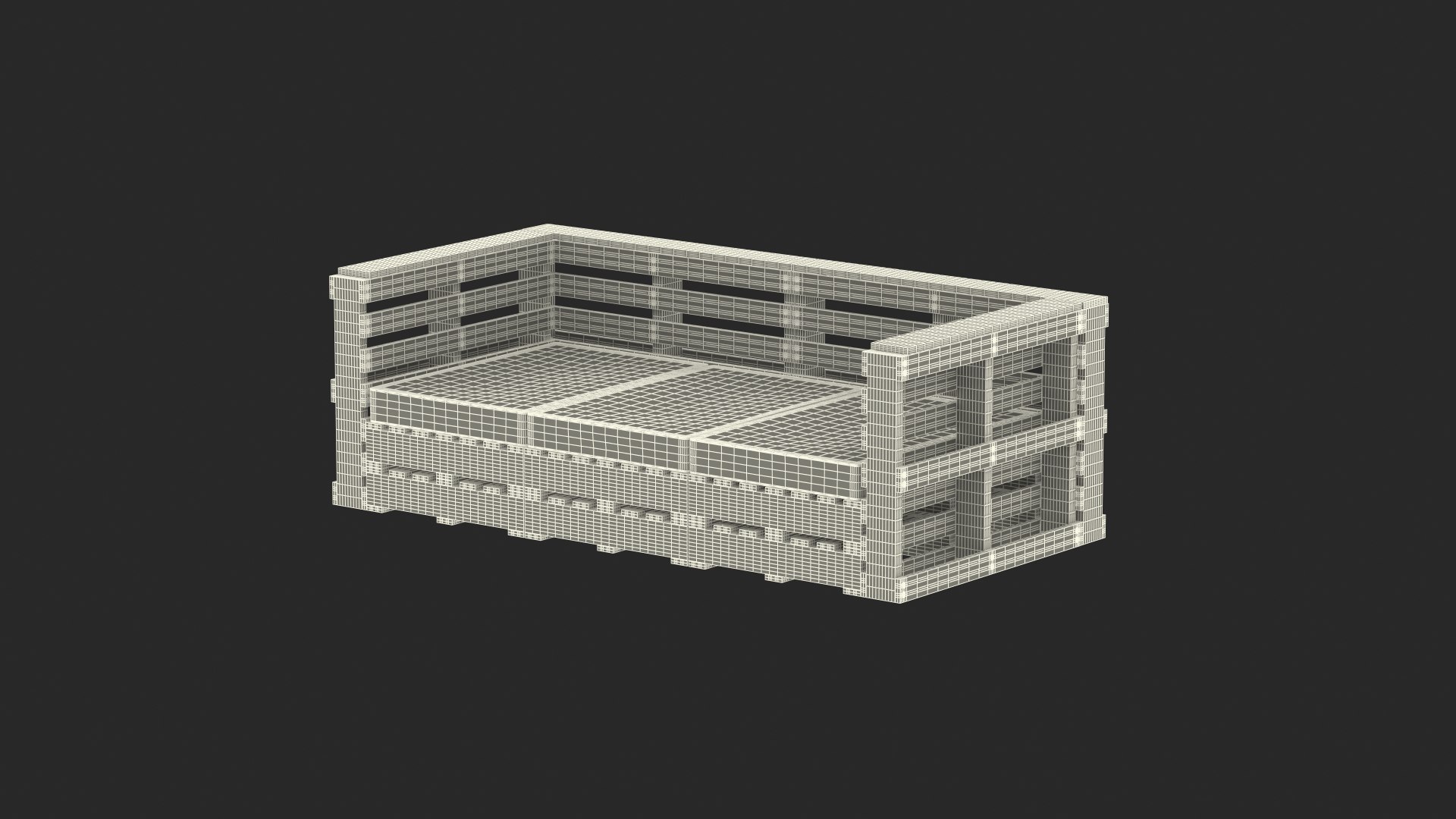 Patio Pallet Garden Sofa Model - TurboSquid 2051805