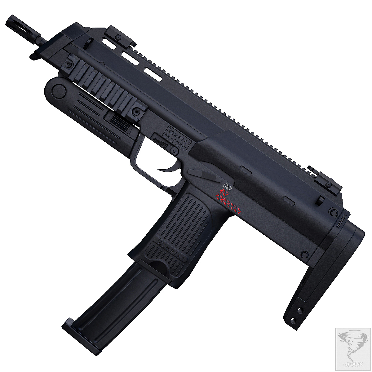 mp7a1 v-ray 3d model