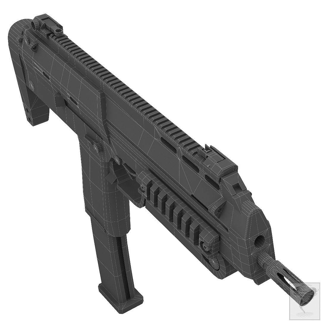 Mp7a1 V-ray 3d Model