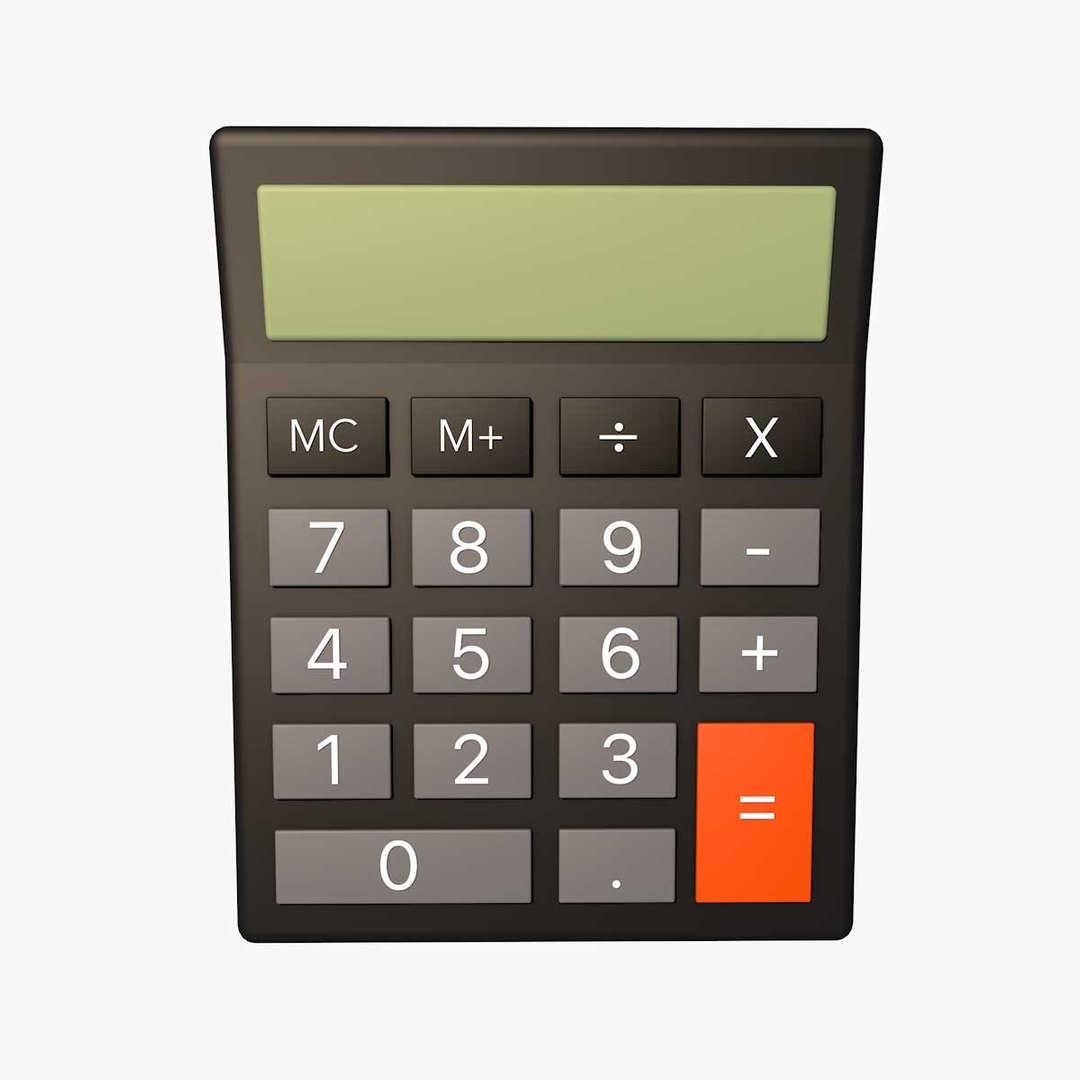 3D Model Calculator - TurboSquid 1718294