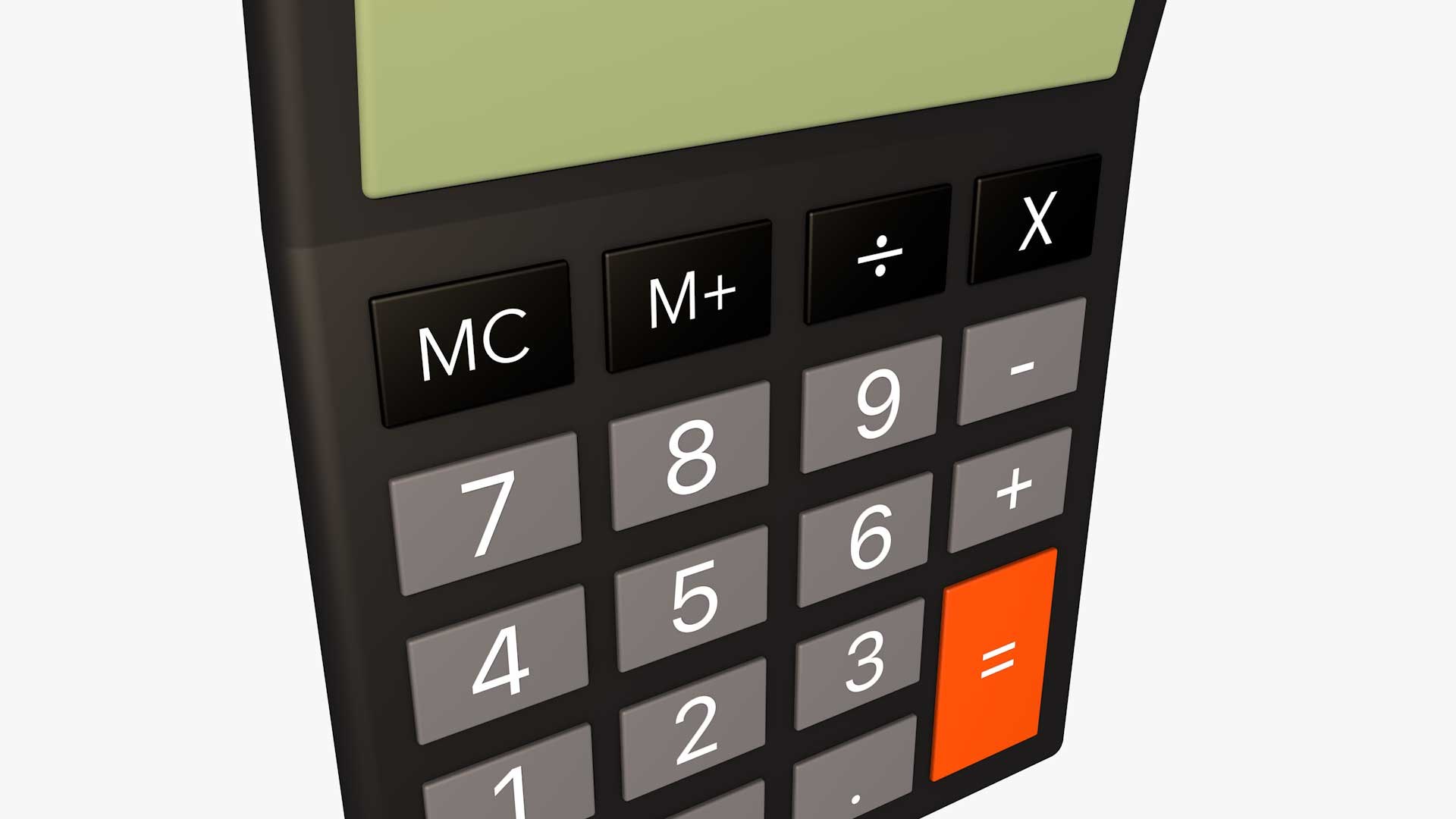 3D Model Calculator - TurboSquid 1718294