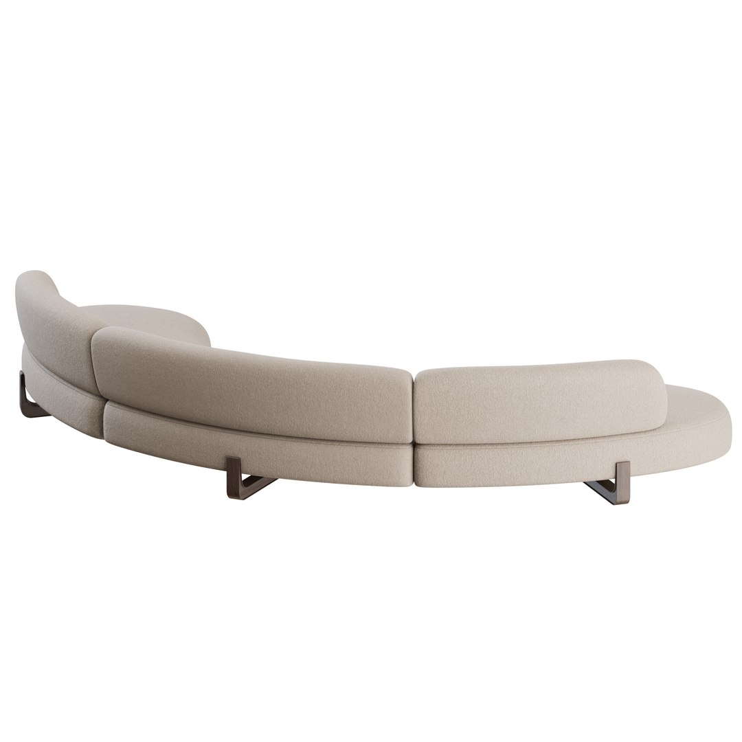 Vao 380 Curved Sofa By Paolo Castelli 3D Model - TurboSquid 1777459