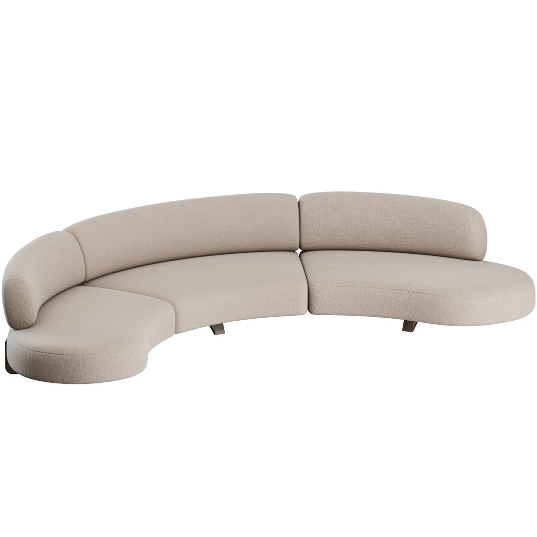 Vao 380 Curved Sofa By Paolo Castelli 3D Model - TurboSquid 1777459