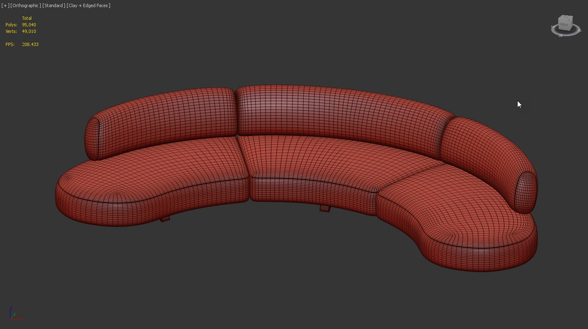 Vao 380 Curved Sofa By Paolo Castelli 3D Model - TurboSquid 1777459