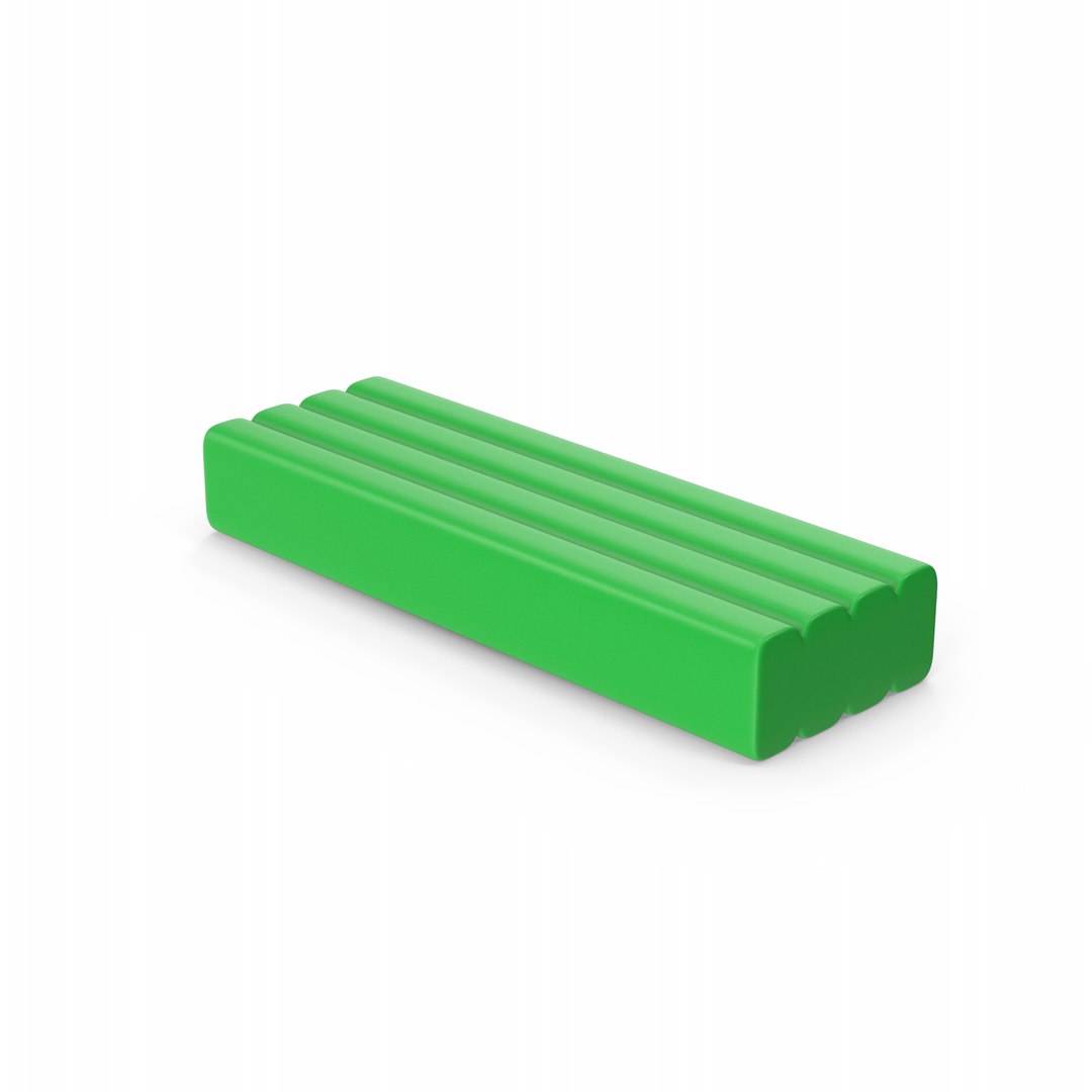 Green Polymer Clay 3D Model - TurboSquid 2163412