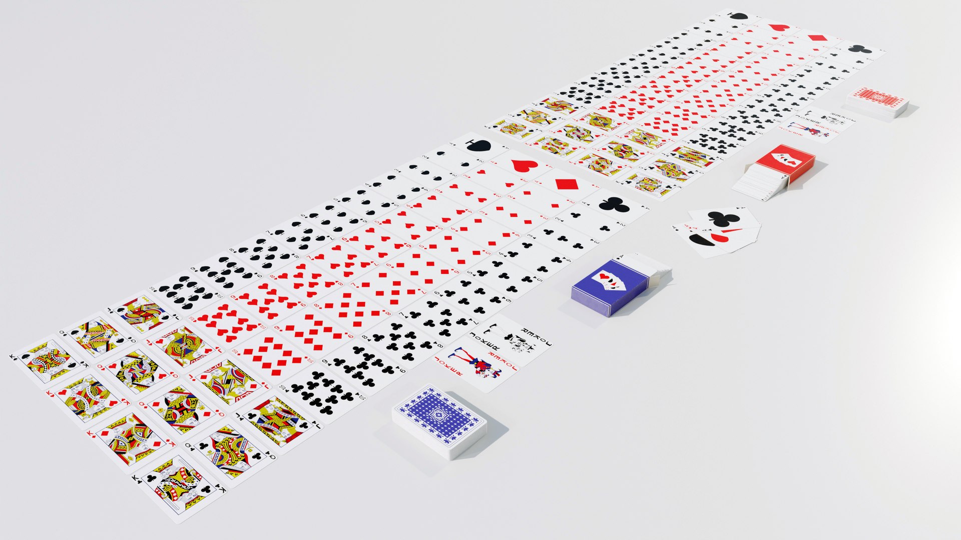 3D Model Standard 52-card Deck Of French-suited Playing Cards - TurboSquid 2101880
