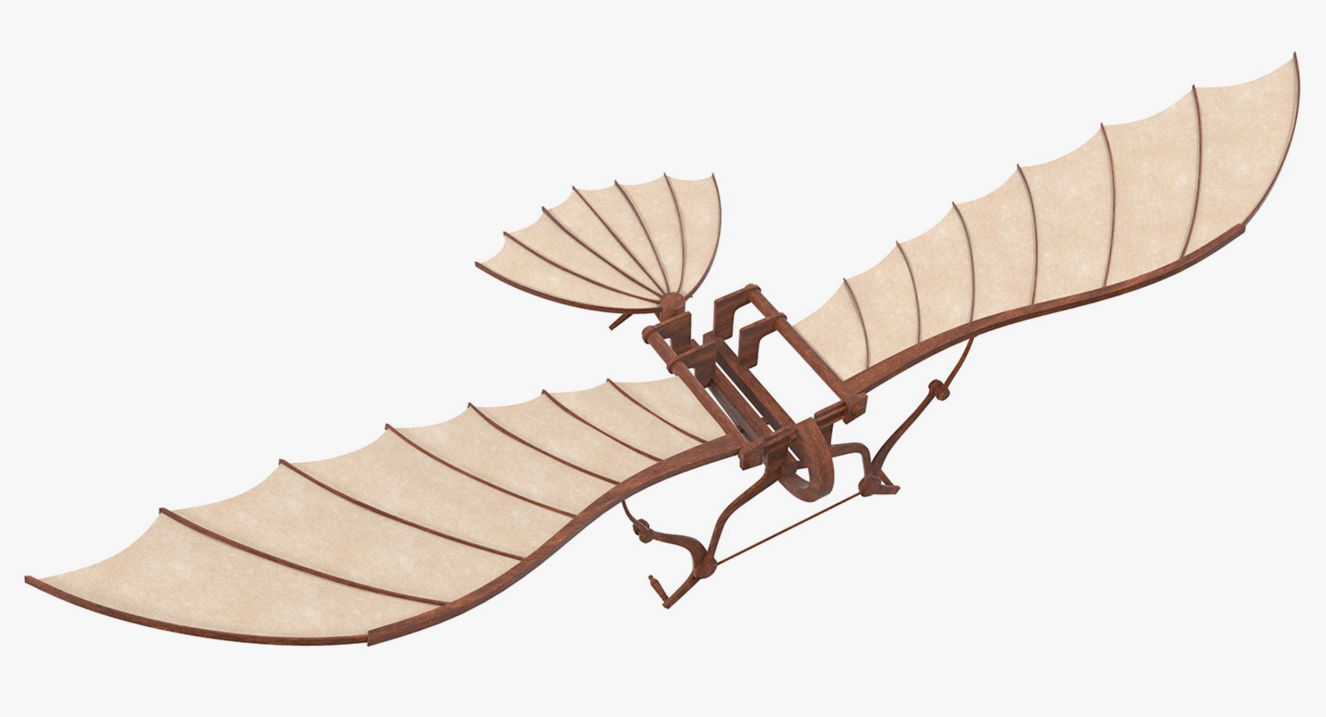 Leonardo da vinci flying 3D - TurboSquid 1423795