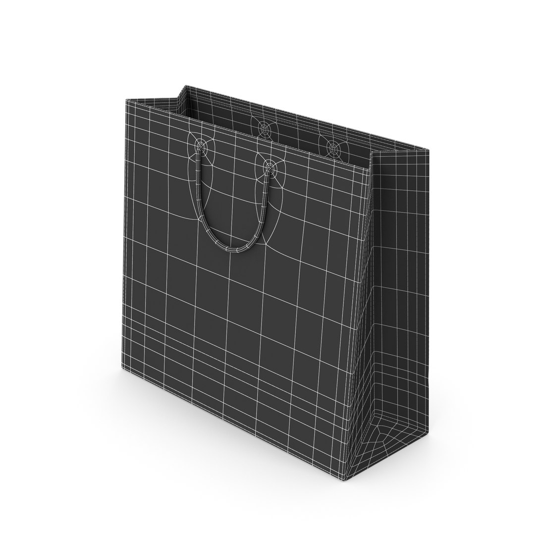 Red Paper Bag Model - TurboSquid 1890797