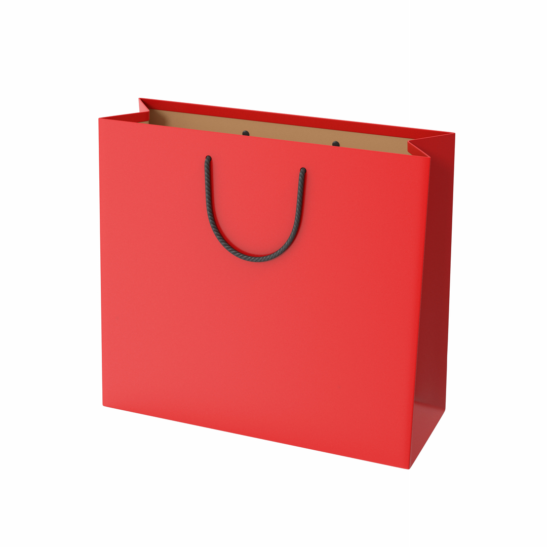 Red Paper Bag Model - TurboSquid 1890797