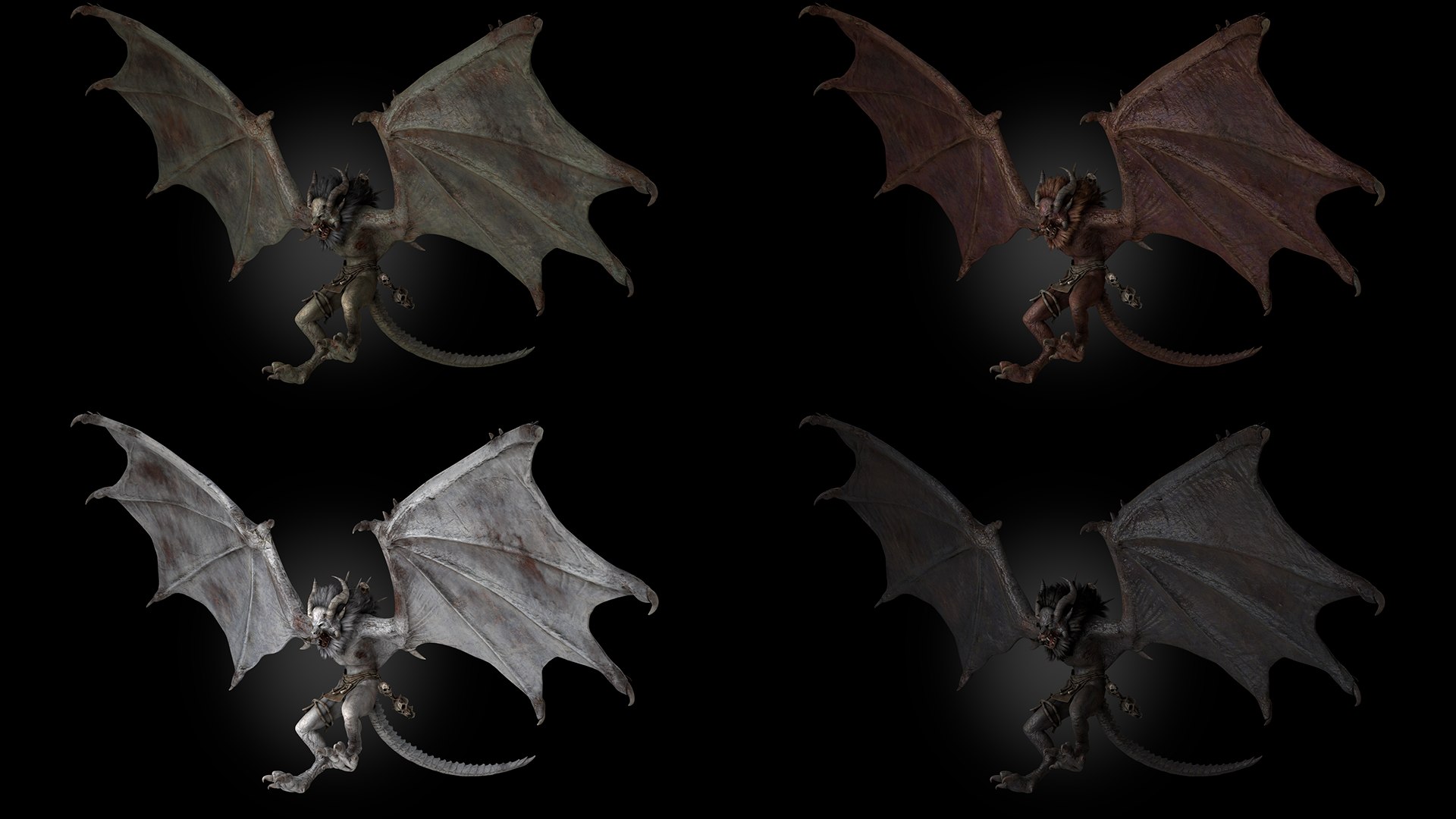 Harpy Vampire Low-poly 3D Model 3D Model - TurboSquid 1933822