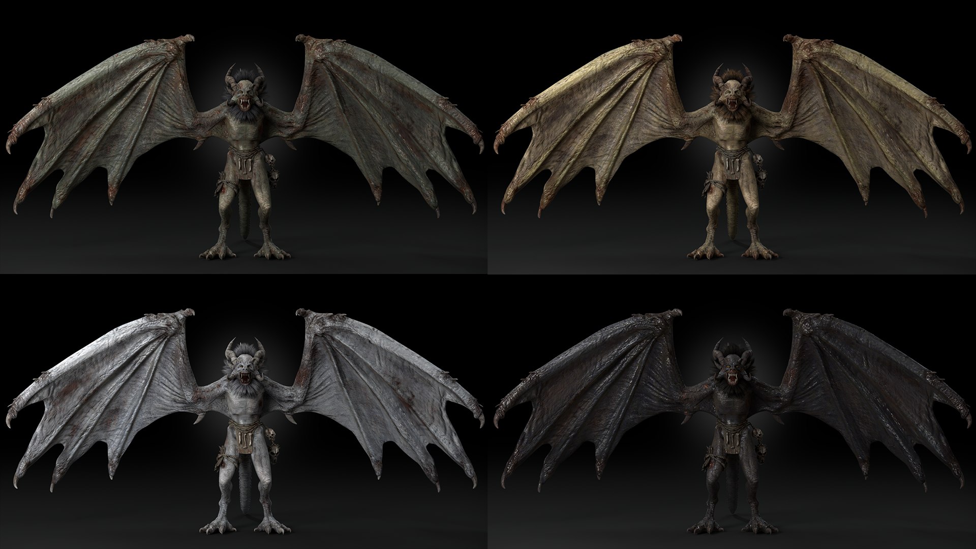Harpy Vampire Low-poly 3D model 3D model - TurboSquid 1933822