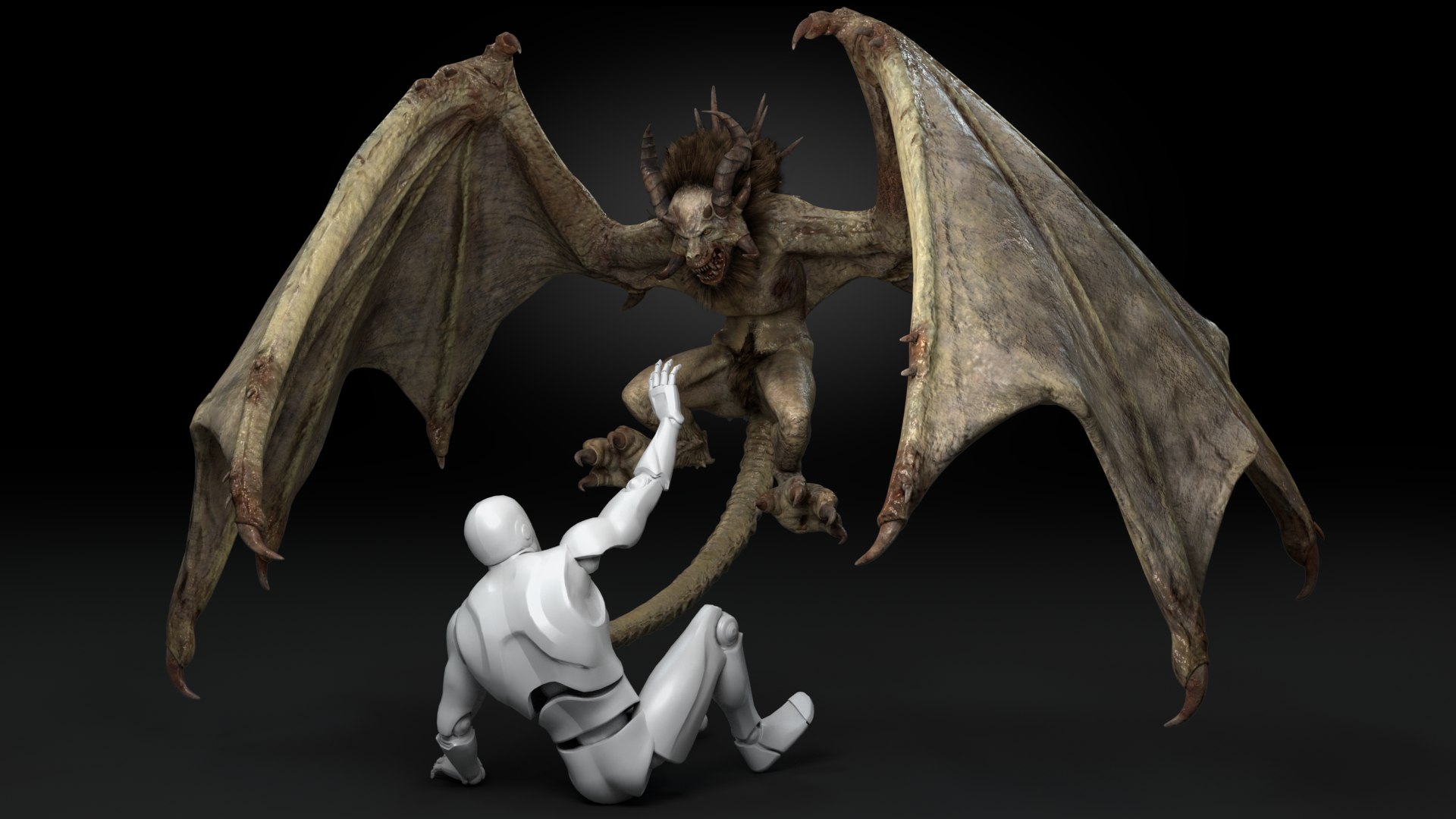 Harpy Vampire Low-poly 3D Model 3D Model - TurboSquid 1933822