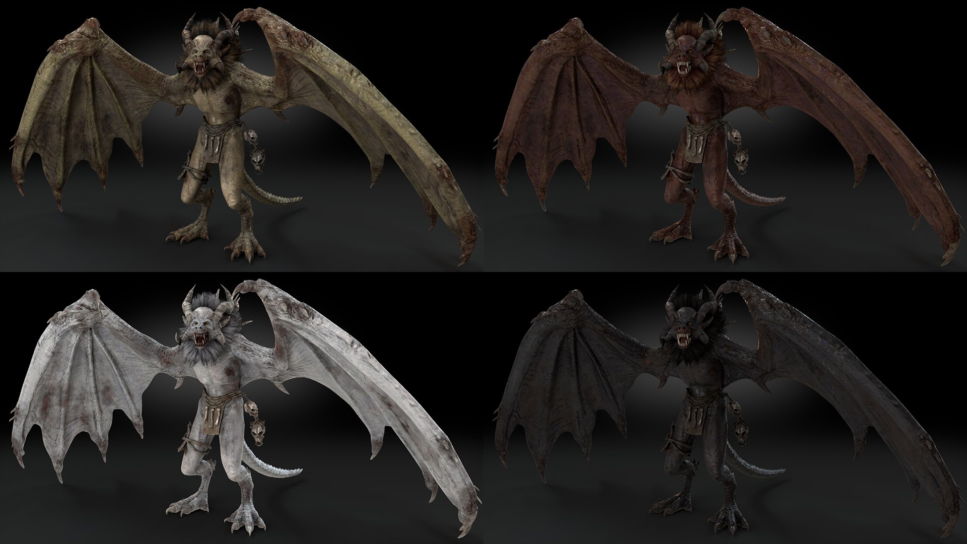 Harpy Vampire Low-poly 3D Model 3D Model - TurboSquid 1933822
