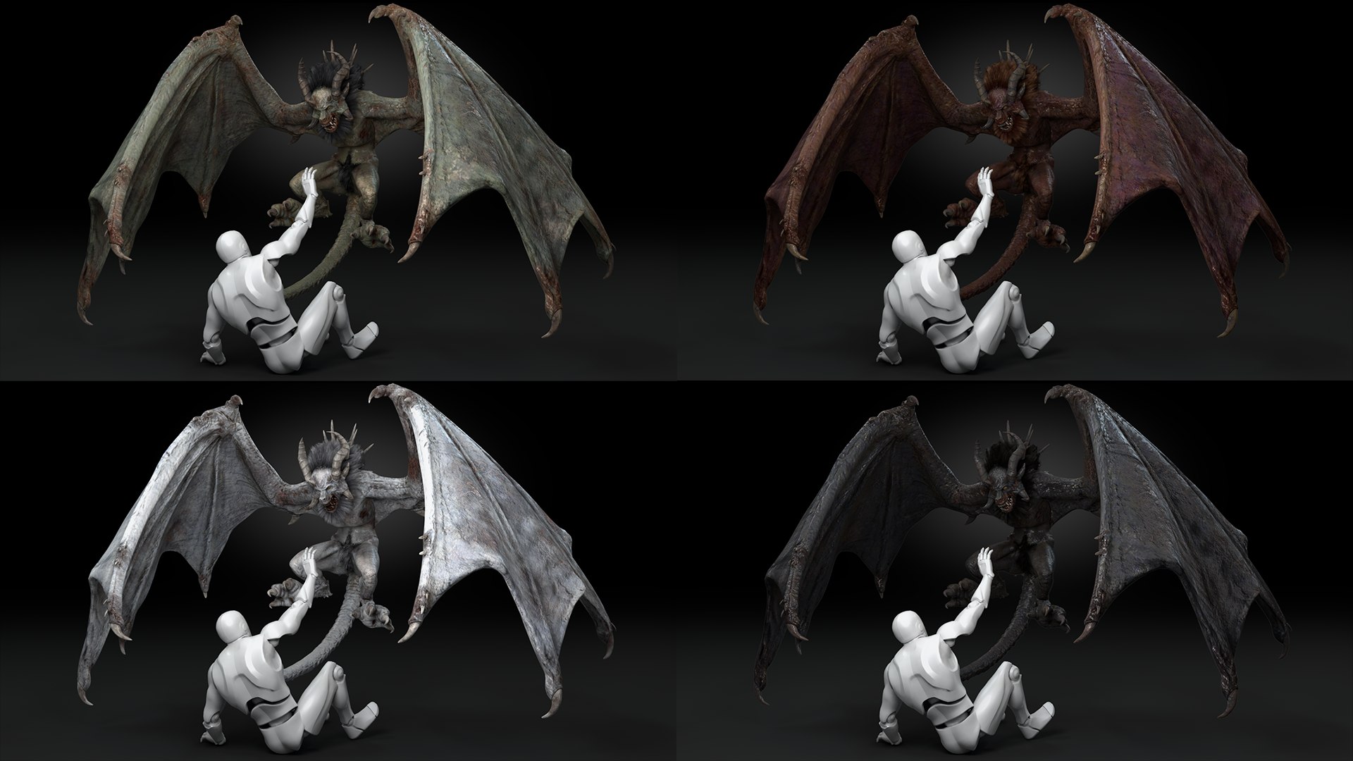 Harpy Vampire Low-poly 3D Model 3D Model - TurboSquid 1933822
