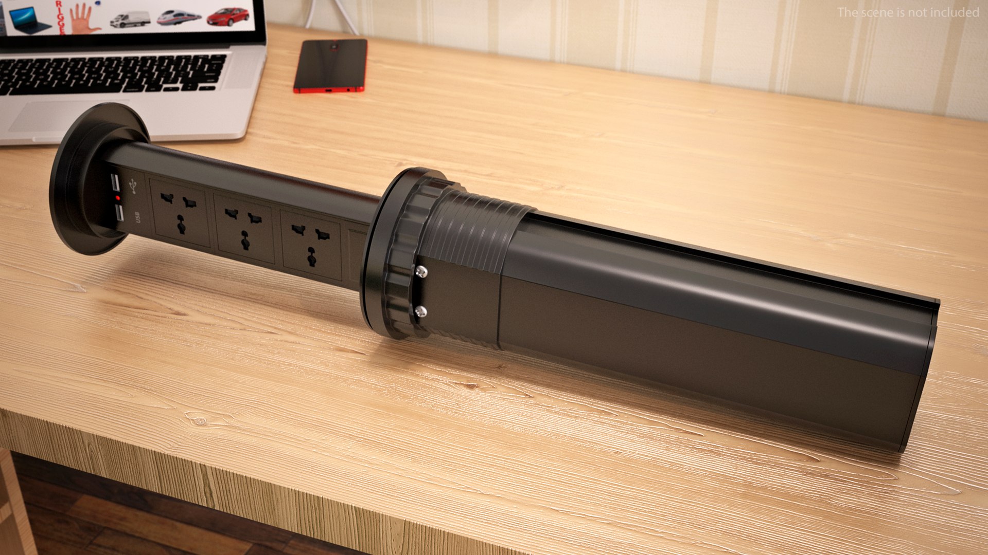 Hidden Pop-up Outlet Black 3D model - TurboSquid 1900360