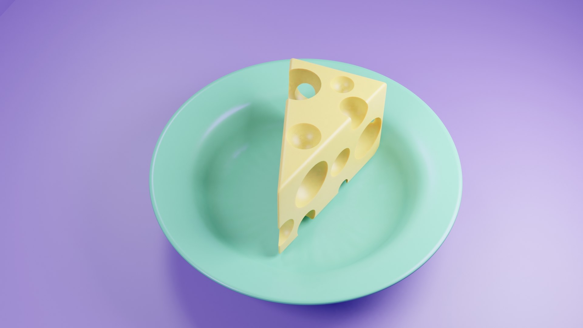 Cheese On A Plate Low Poly 3d Model 3D - TurboSquid 1768295