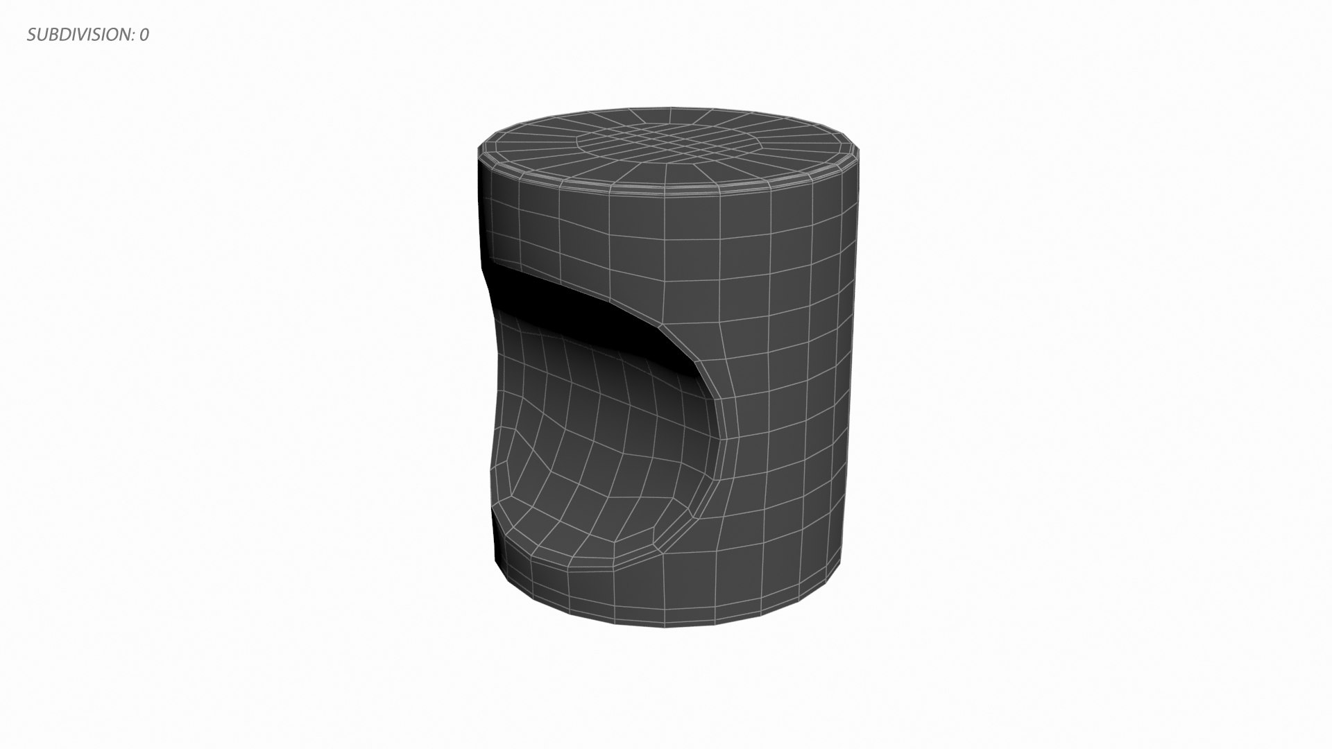 Notched Button 3D - TurboSquid 2030826