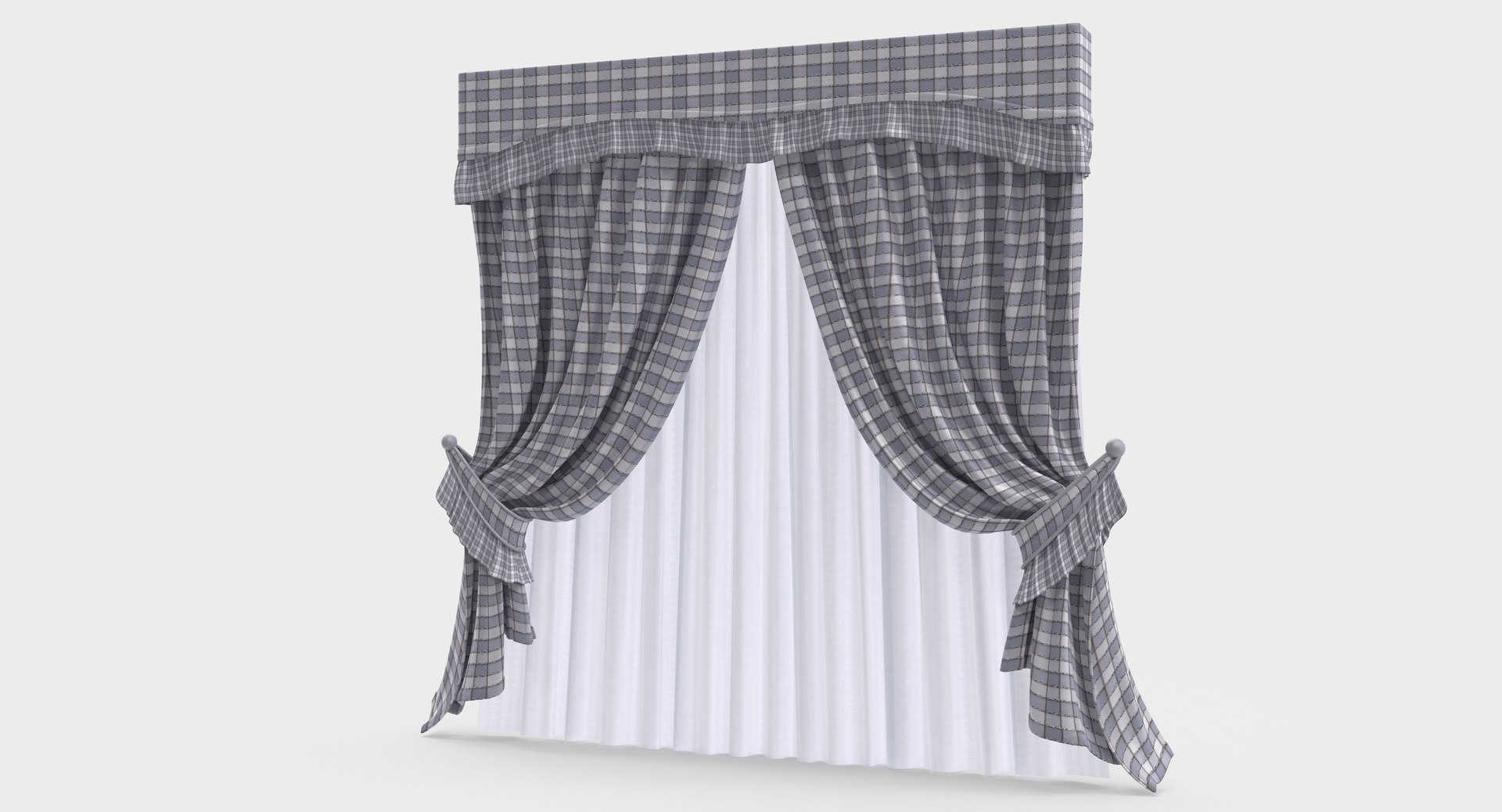 3d Curtain Modeled