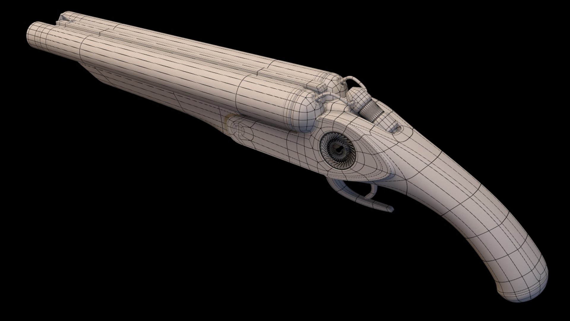 3d Model Sci-fi Shotgun