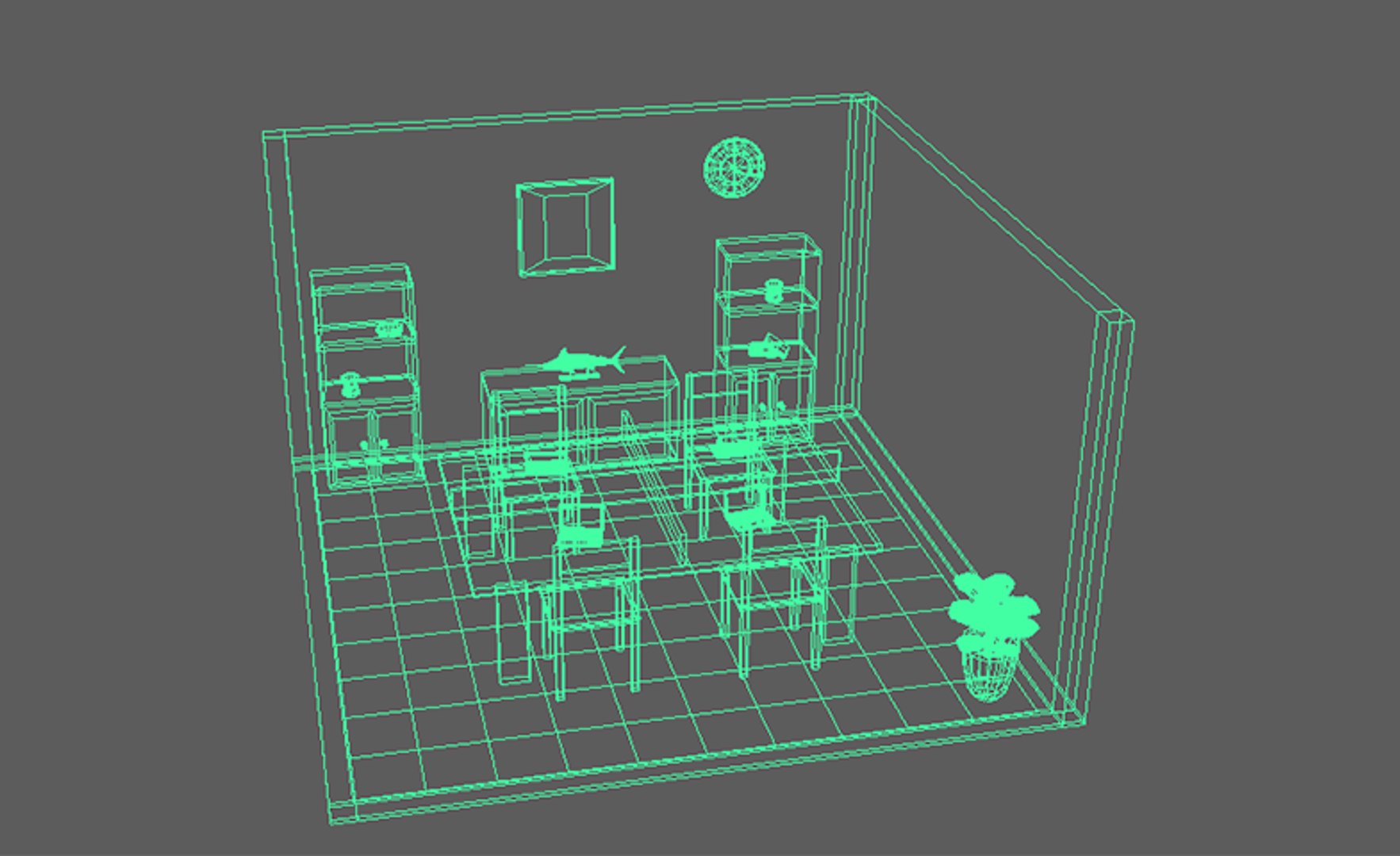 Cartoon Office Model - TurboSquid 1614218