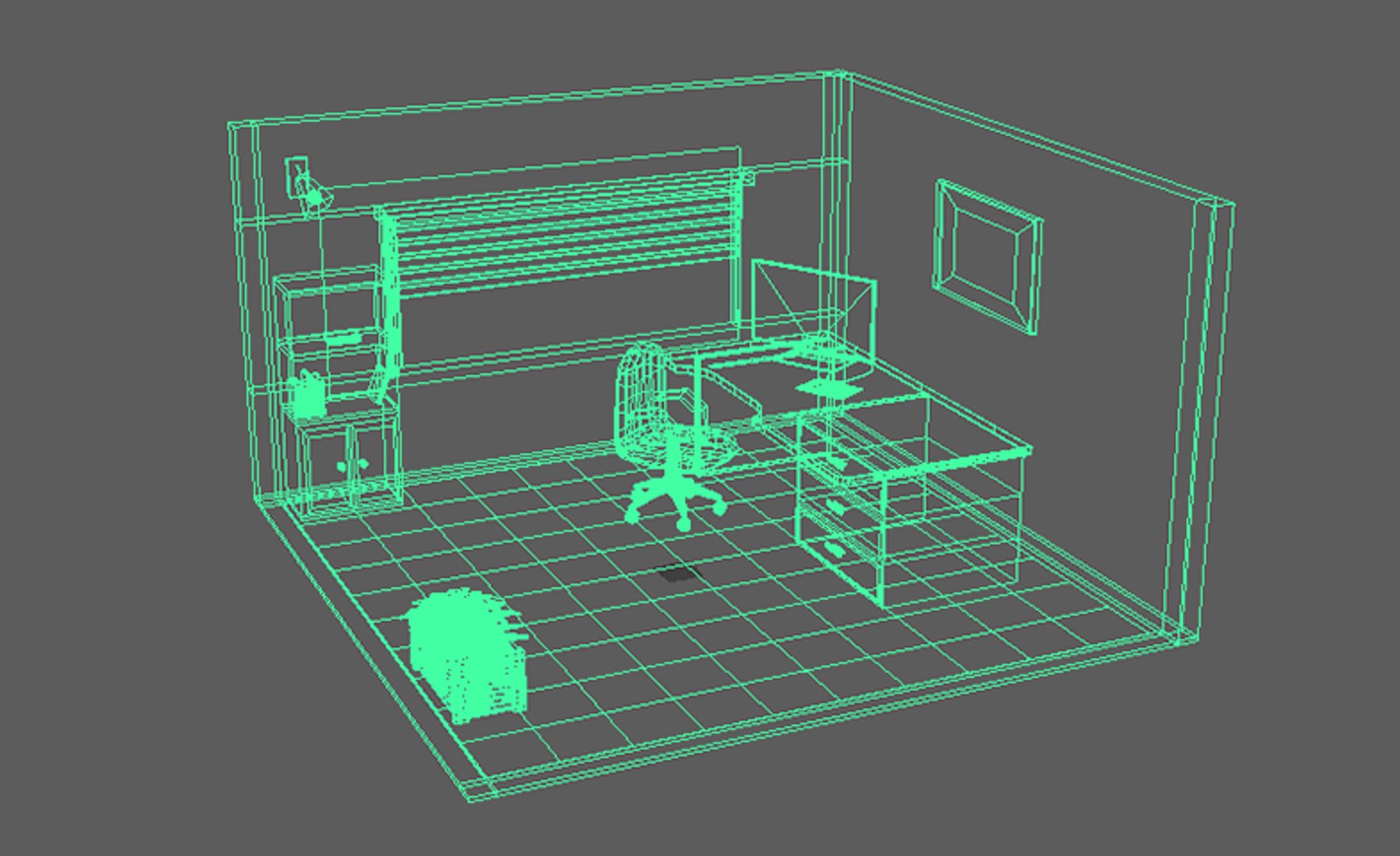 Cartoon Office Model - TurboSquid 1614218