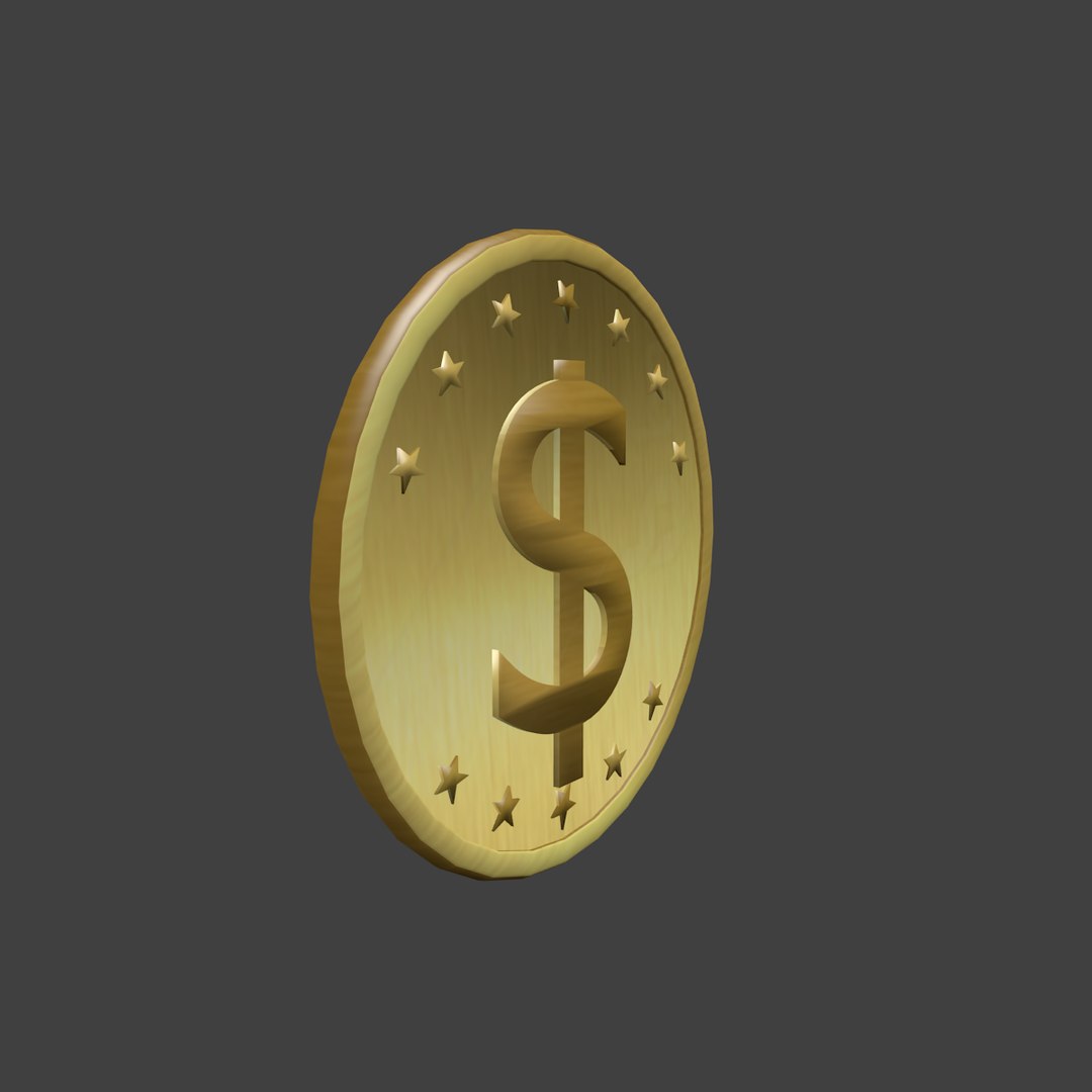 3D Gold Coin Model - TurboSquid 1352021