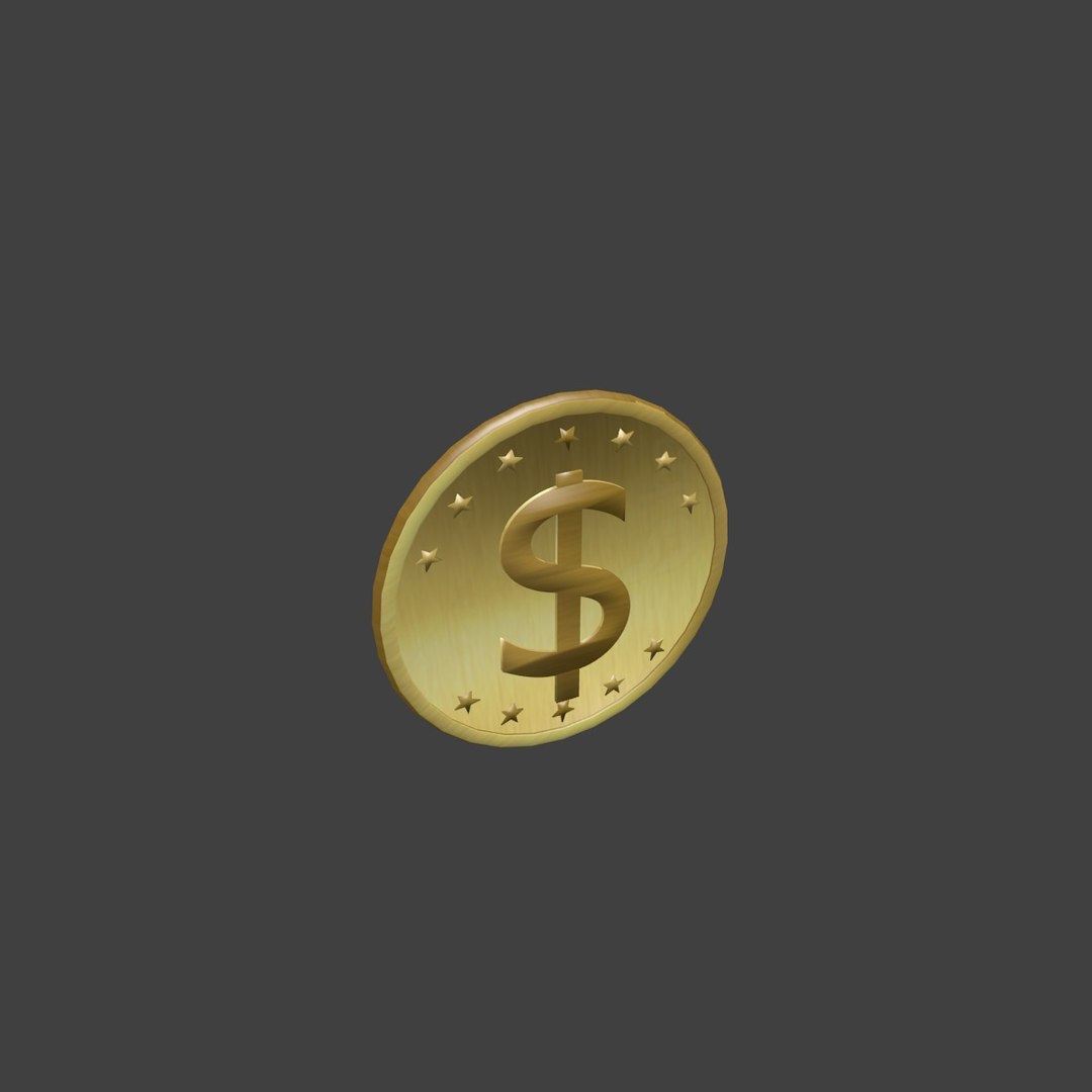 3D Gold Coin Model - TurboSquid 1352021
