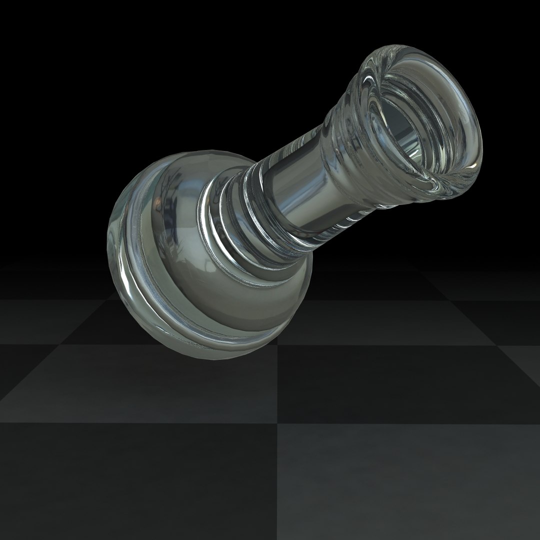 3d Model Rook Chess Pieces Materials Glass