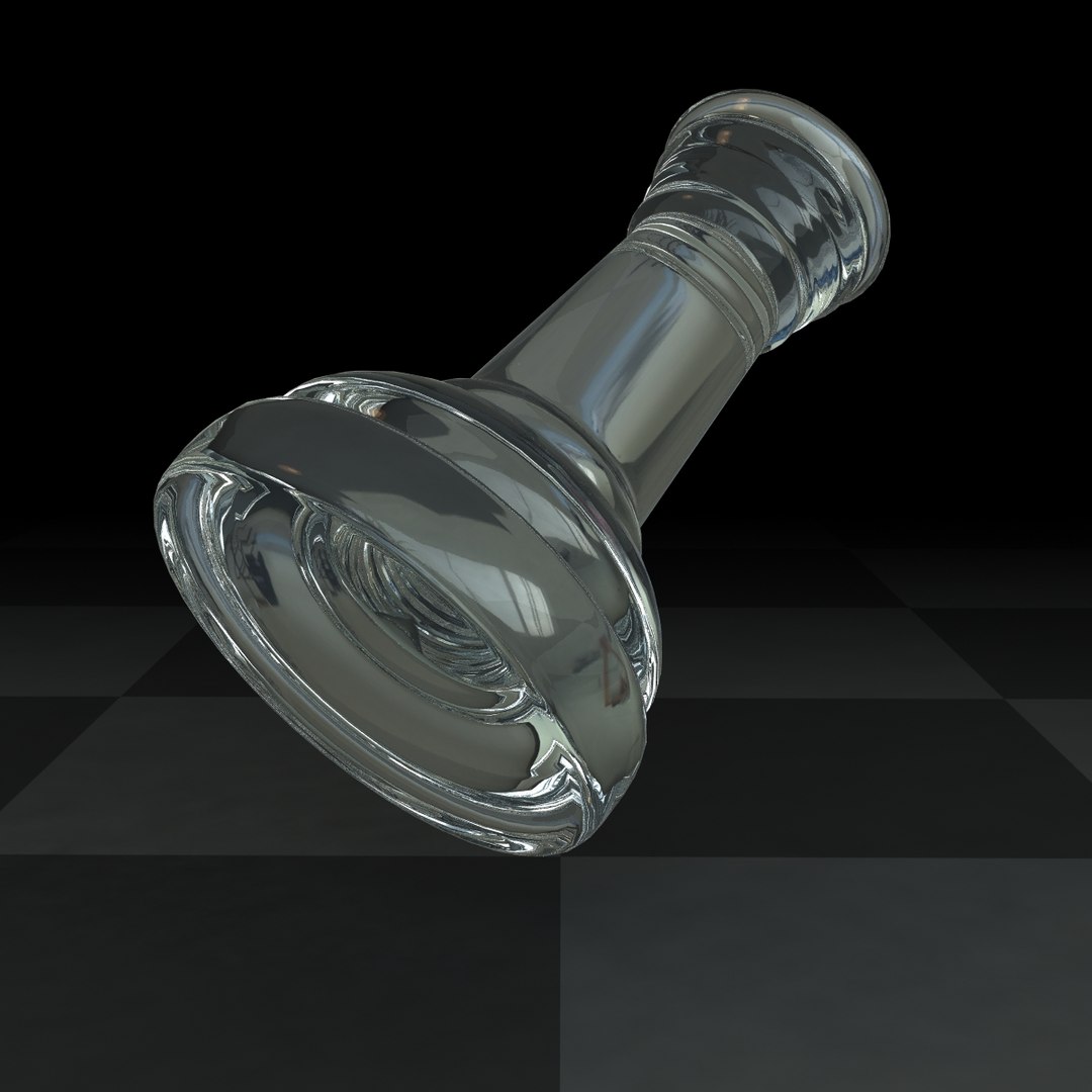 3d Model Rook Chess Pieces Materials Glass