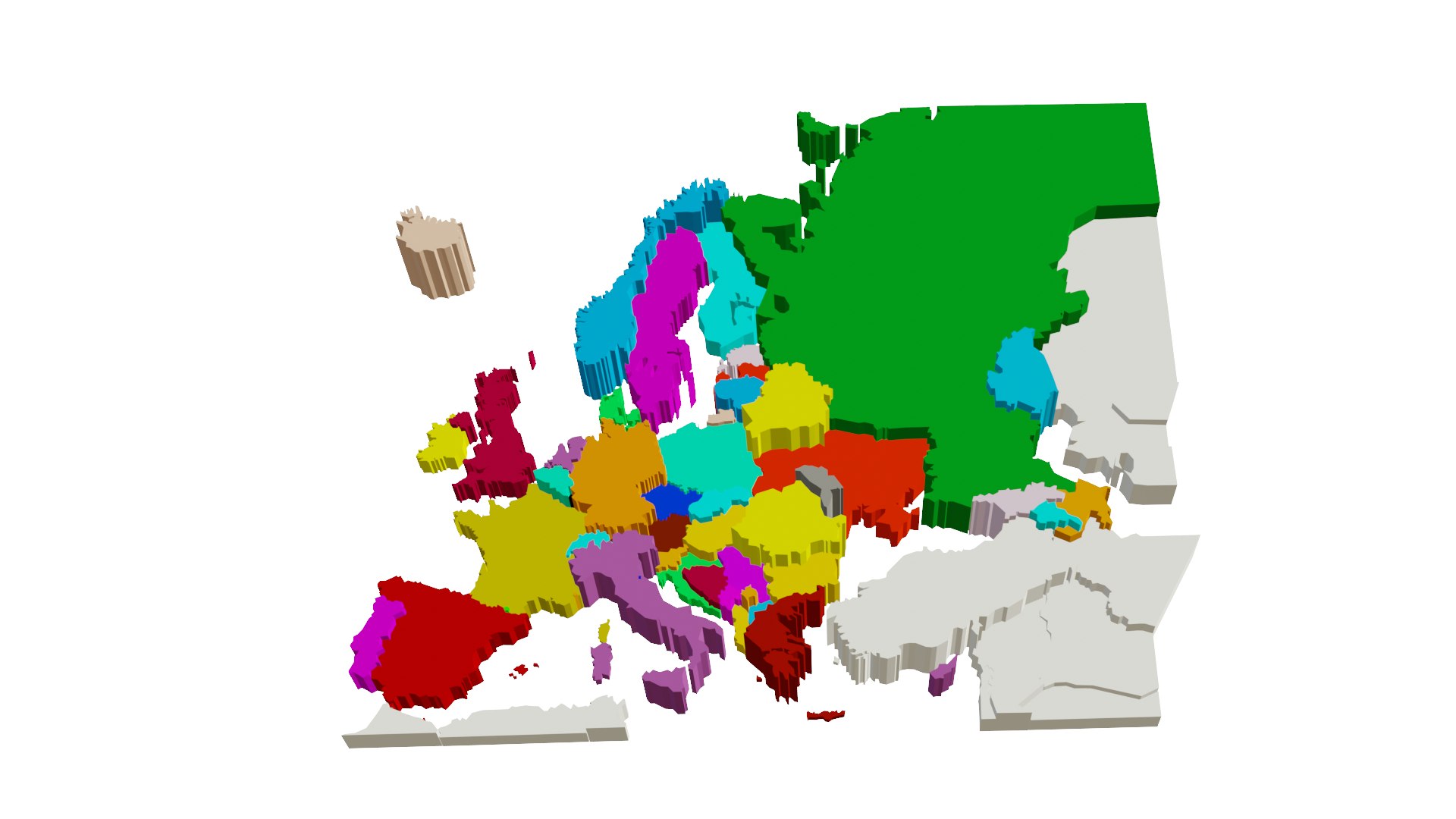 Europe 3D Model - TurboSquid 2050671