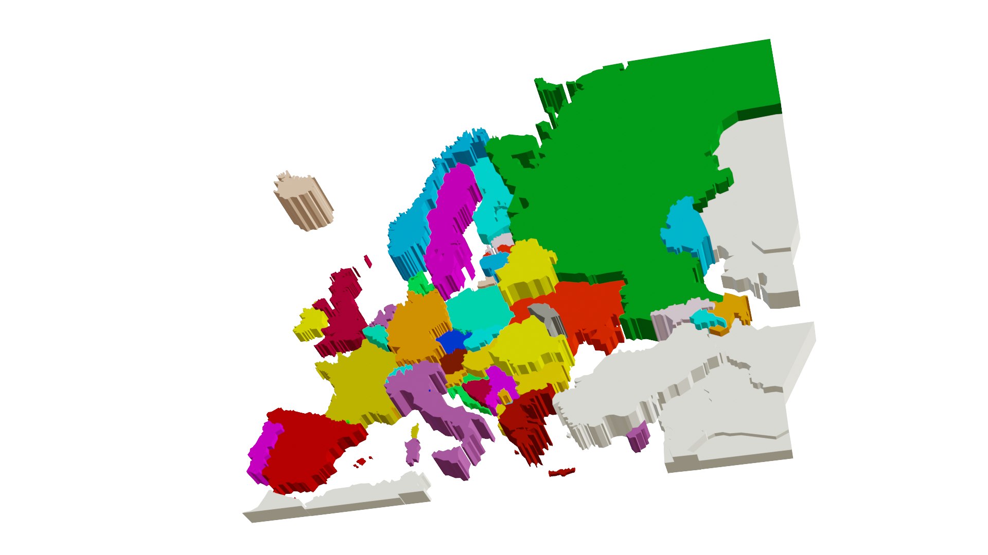 Europe 3D Model - TurboSquid 2050671