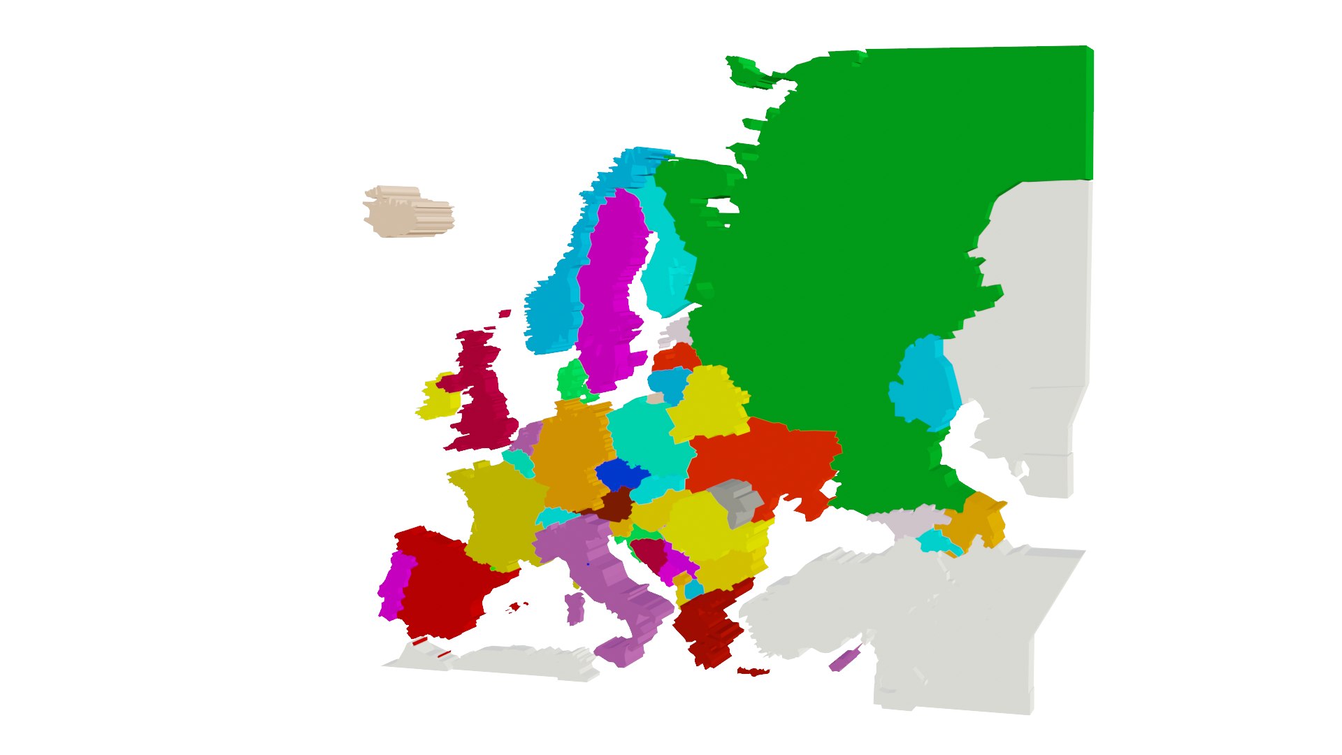 Europe 3D Model - TurboSquid 2050671