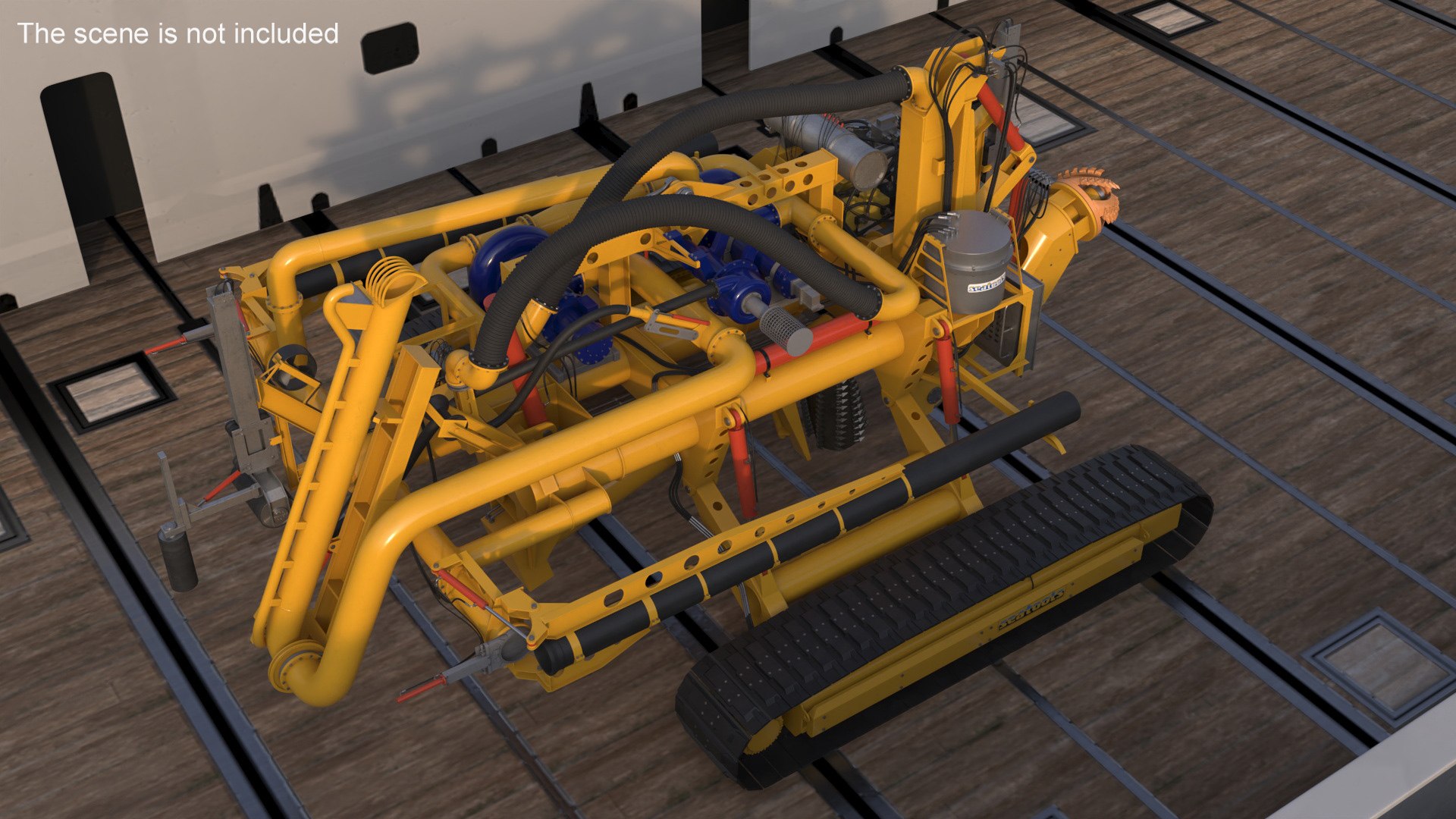 3D Arthropod 600 Subsea Pipeline Trencher Rigged - TurboSquid 2314132