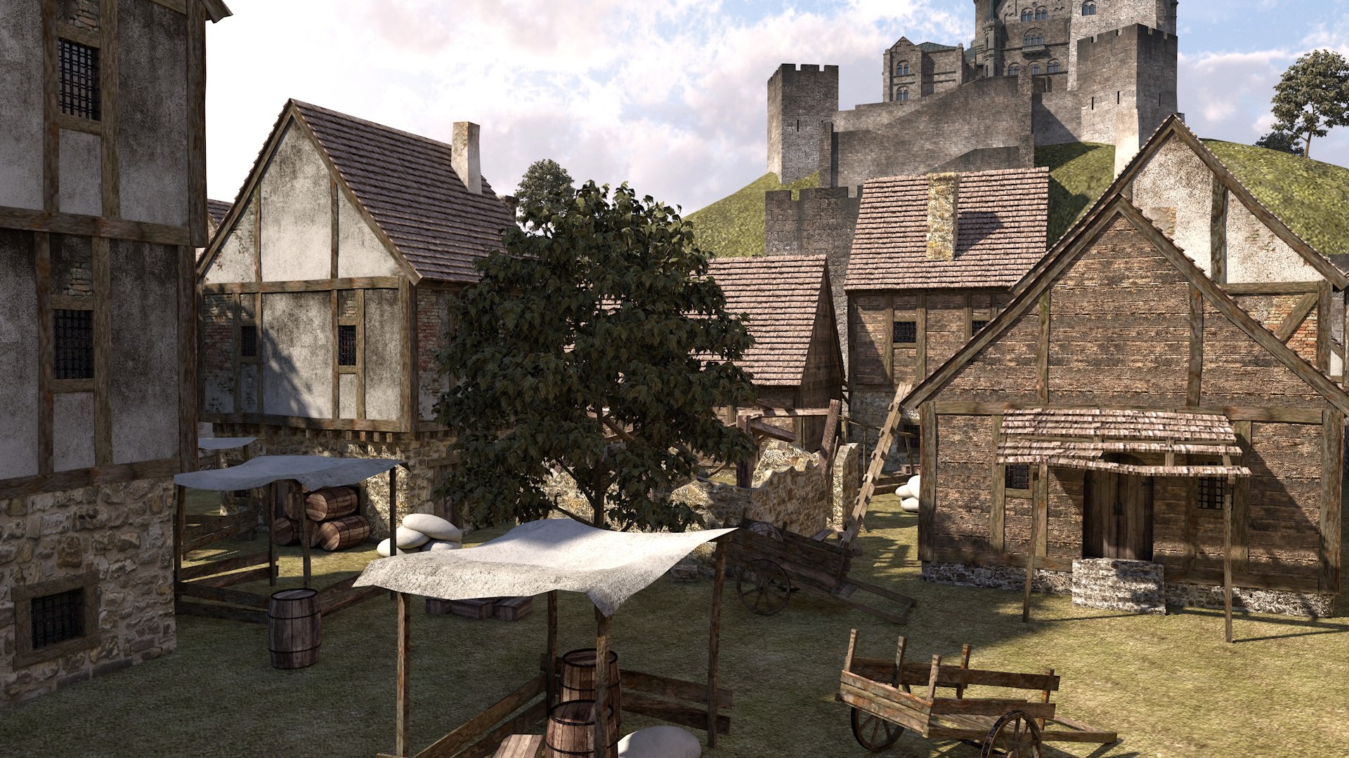 Medieval City Vol 2 3D Model - TurboSquid 2058729