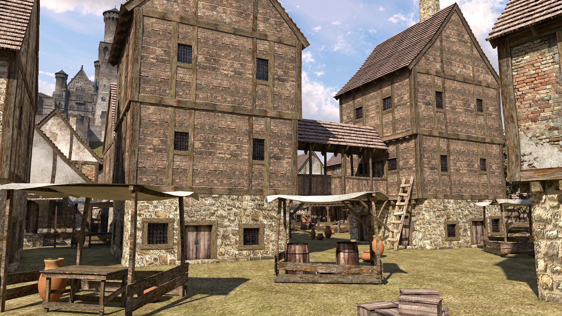 Medieval City Vol 2 3D Model - TurboSquid 2058729