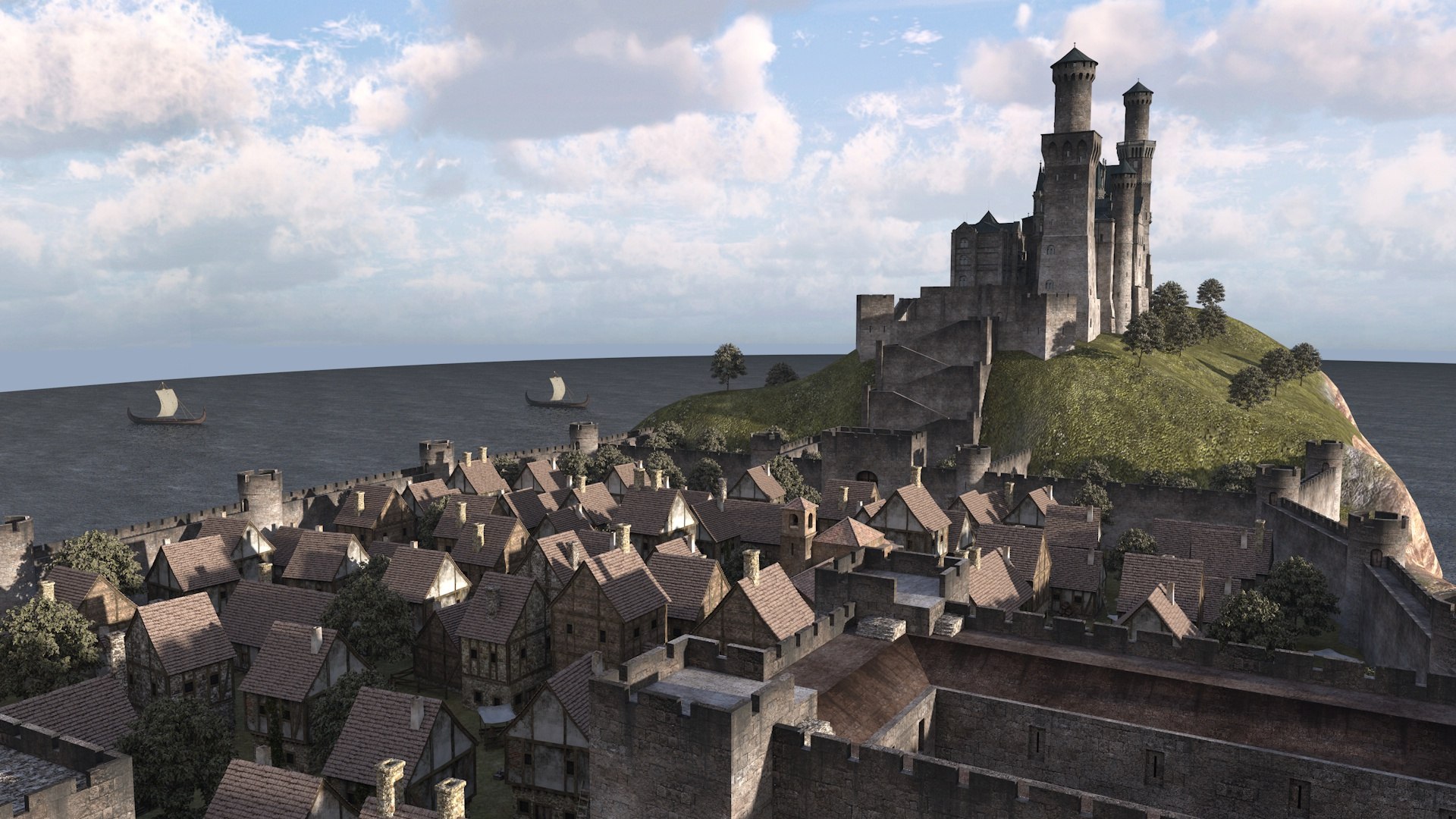 Medieval City Vol 2 3D Model - TurboSquid 2058729