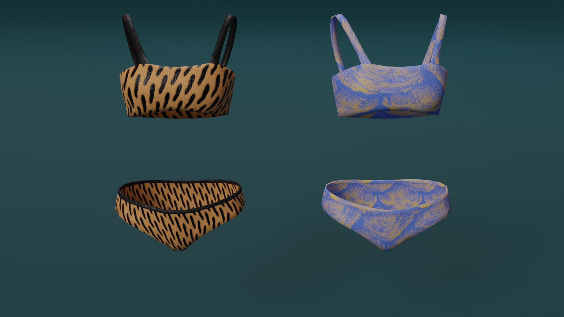 Swimming Costumes pack 3D model - TurboSquid 1975787